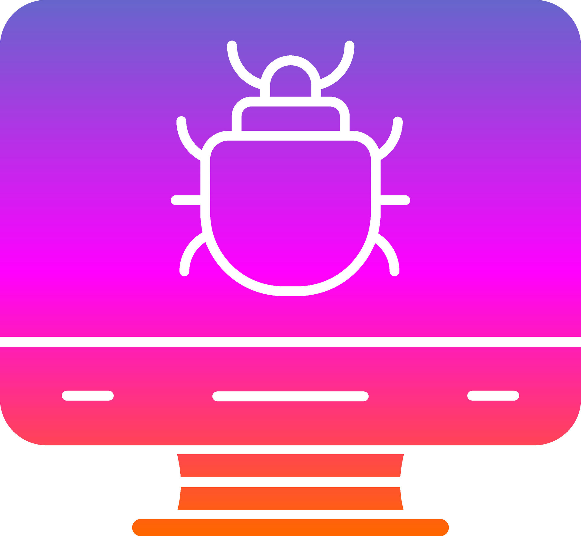 Computer Bug Vector Icon Design 26046908 Vector Art At Vecteezy