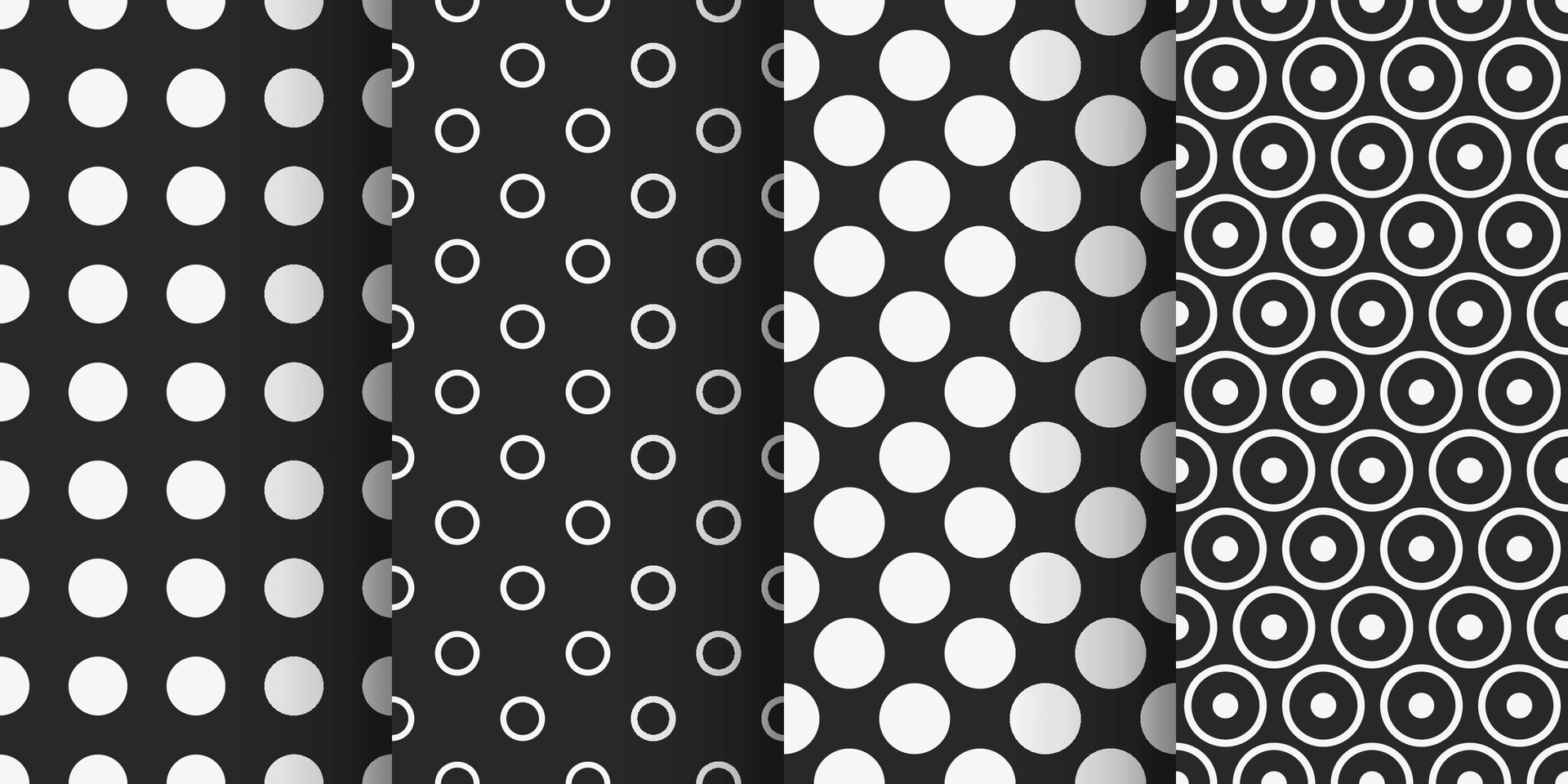 two color dotted seamless patterns in set 26057812 Vector Art at Vecteezy