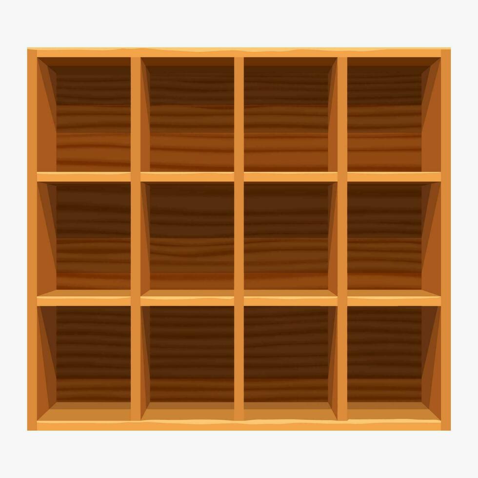 wooden shelves store on white 26058229 Vector Art at Vecteezy