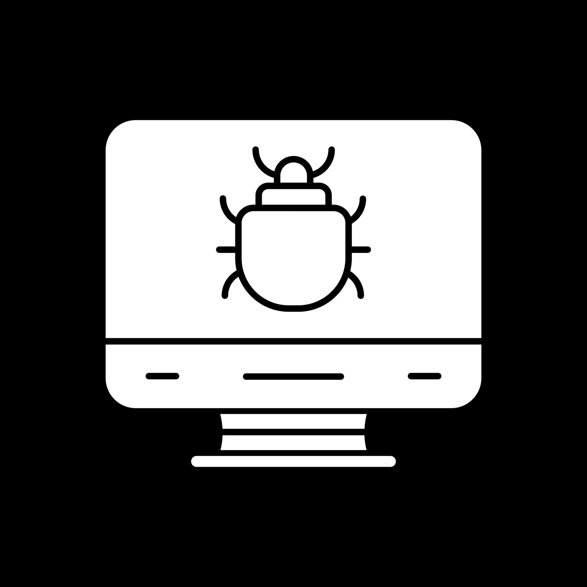 Computer Bug Vector Icon Design 26058614 Vector Art At Vecteezy