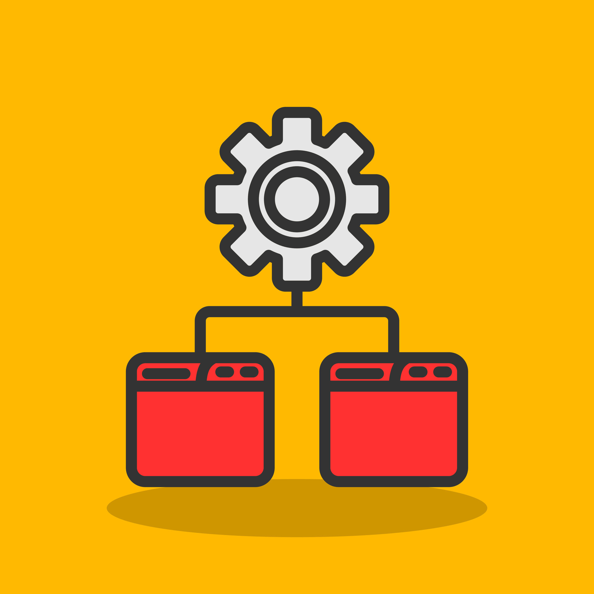 Batch Processing Vector Icon Design 26067137 Vector Art at Vecteezy