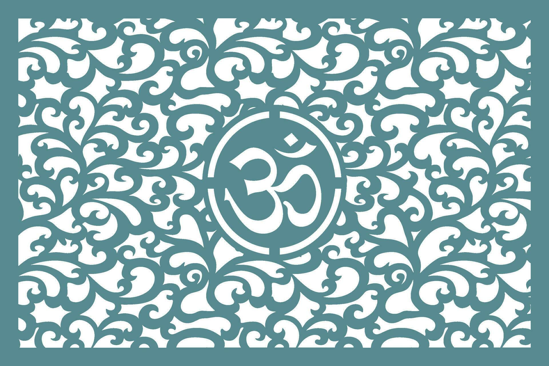 Om Jali Design for mandir, Laser Cutting Design For Mandir or Temple ...