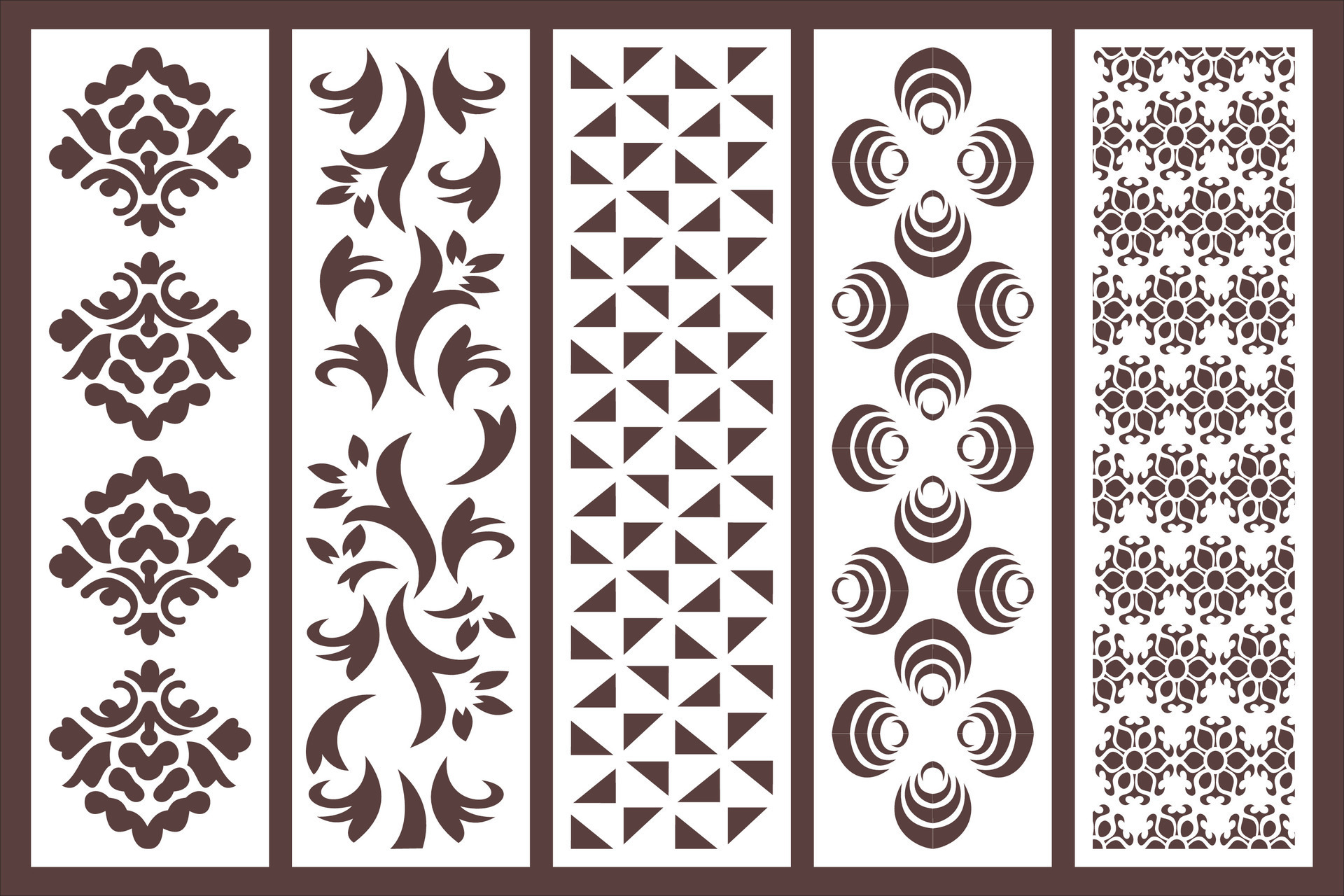 Mdf Board Cnc Router Mdf Laser Jali Cutting Design Vector Jali For Graphic Design Corner And