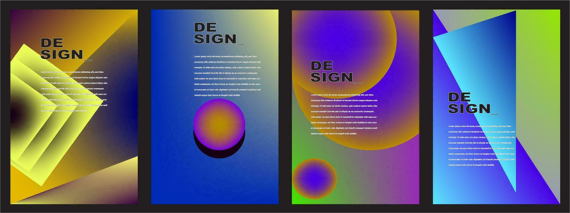 abstract gradient background set 26107429 Vector Art at Vecteezy