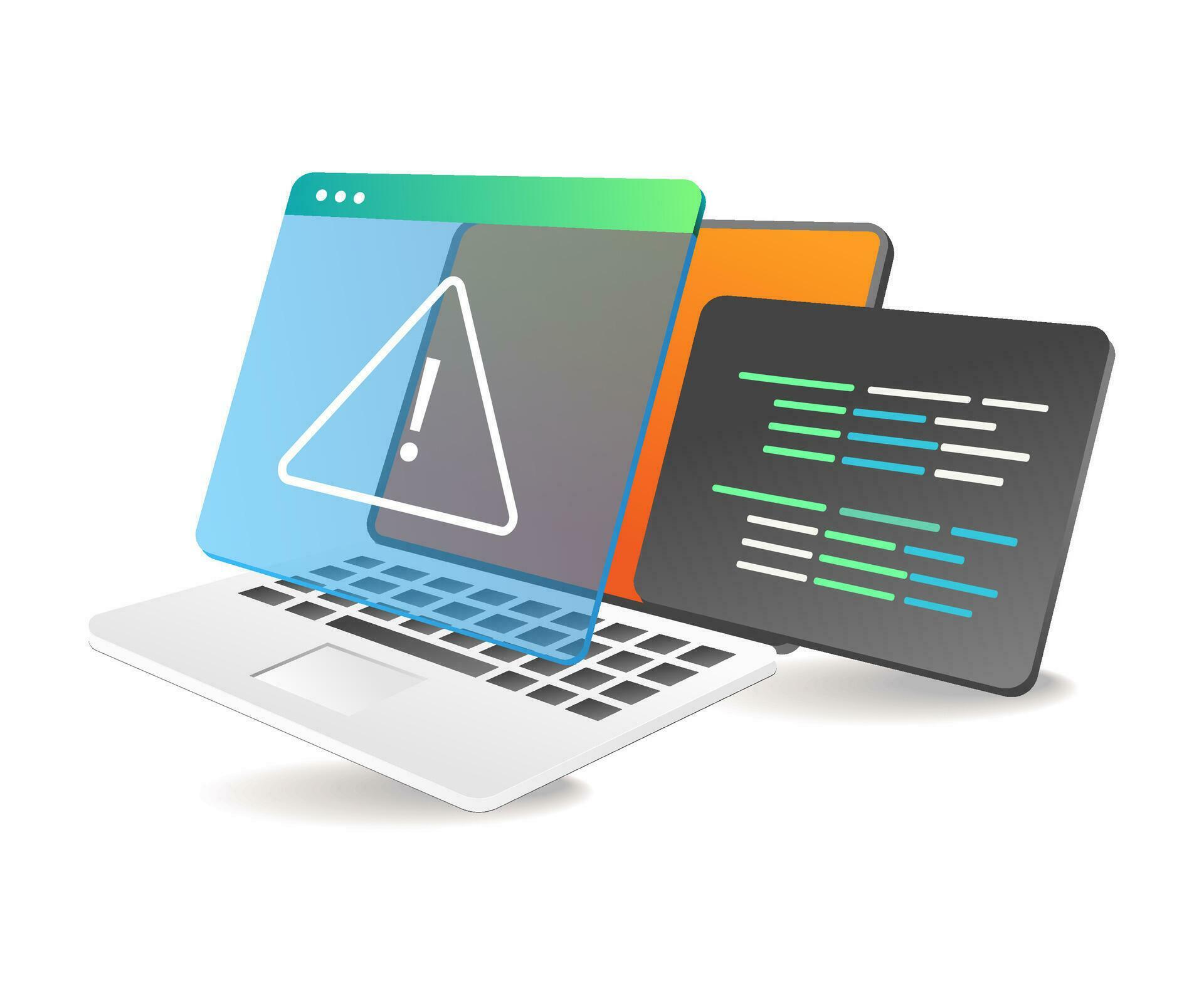 Warning in a computer programming language 26109321 Vector Art at Vecteezy