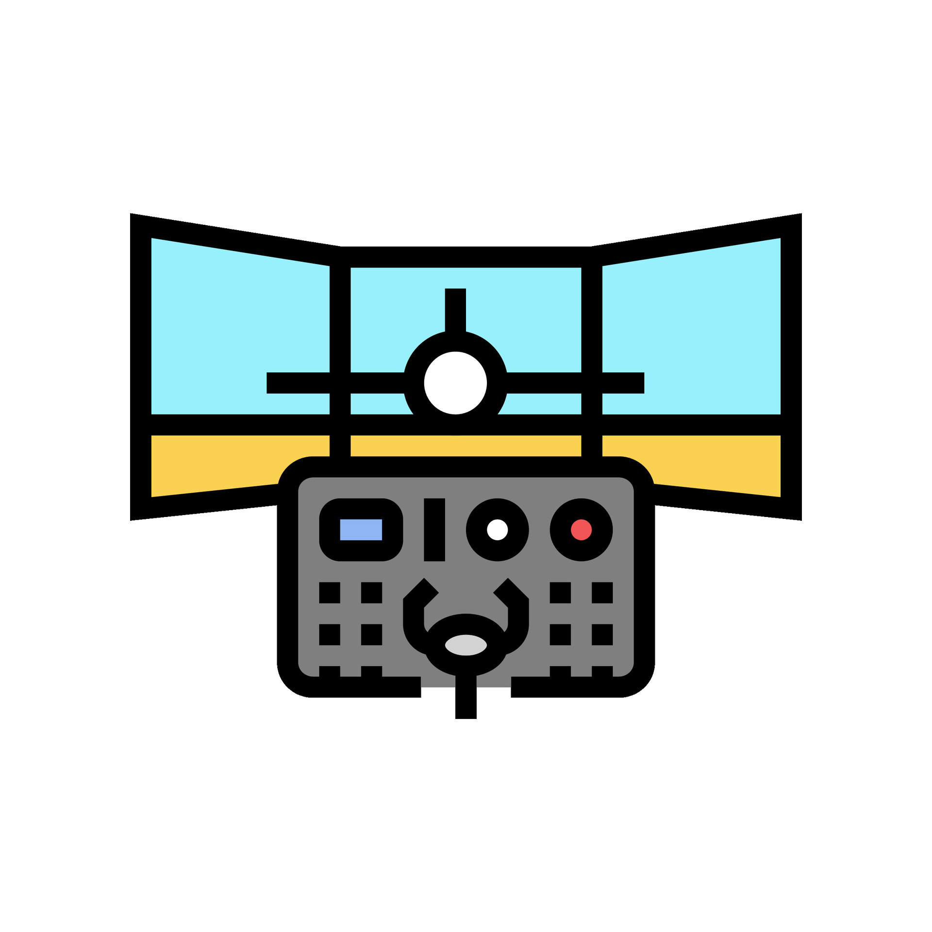 flight simulator aeronautical engineer color icon vector illustration ... flight simulator aeronautical engineer color icon vector illustration ...