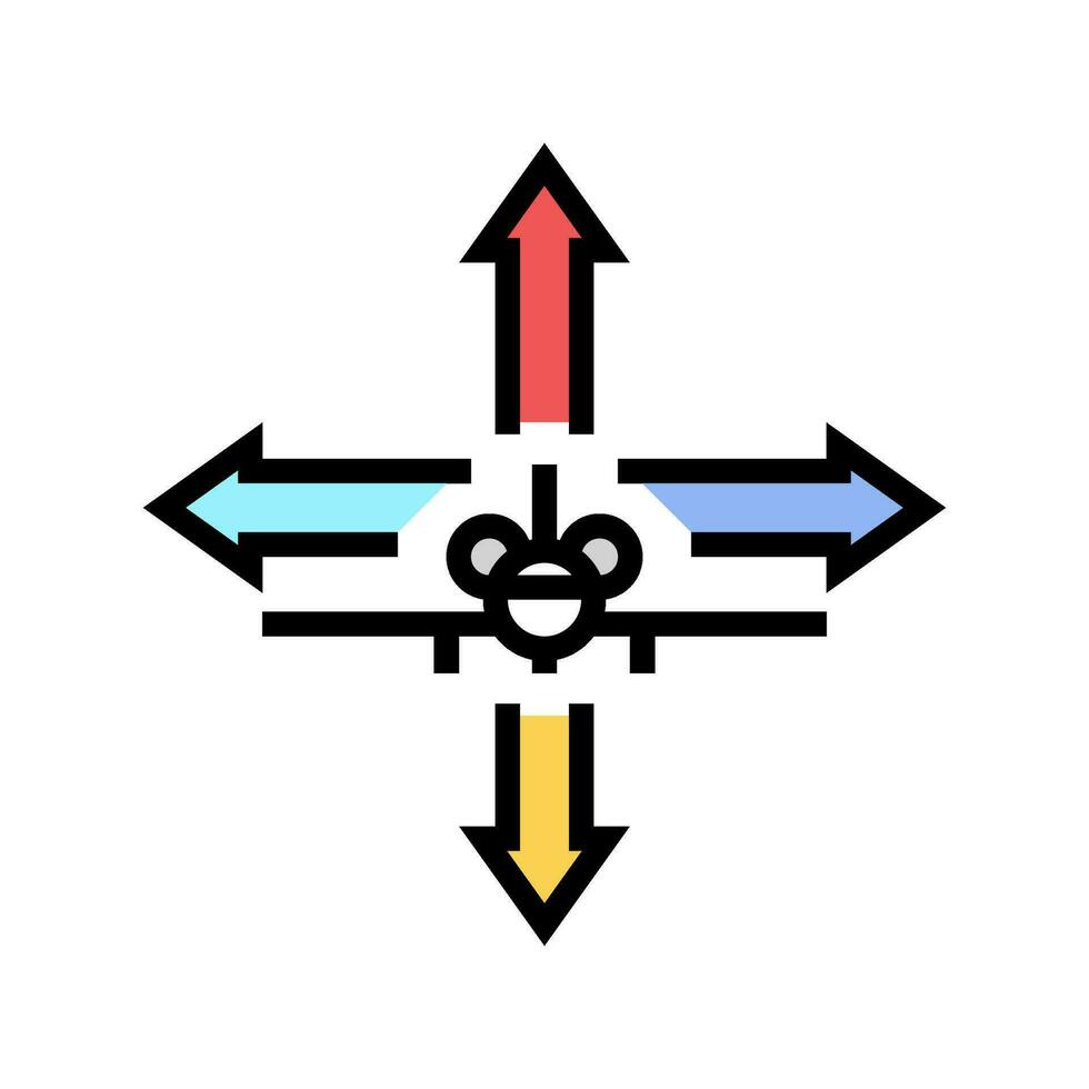 flight control aeronautical engineer color icon vector illustration ... flight control aeronautical engineer color icon vector illustration ...