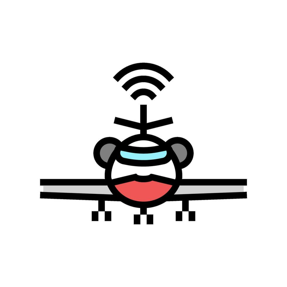 flight control system aeronautical engineer color icon vector ... flight control system aeronautical engineer color icon vector ...