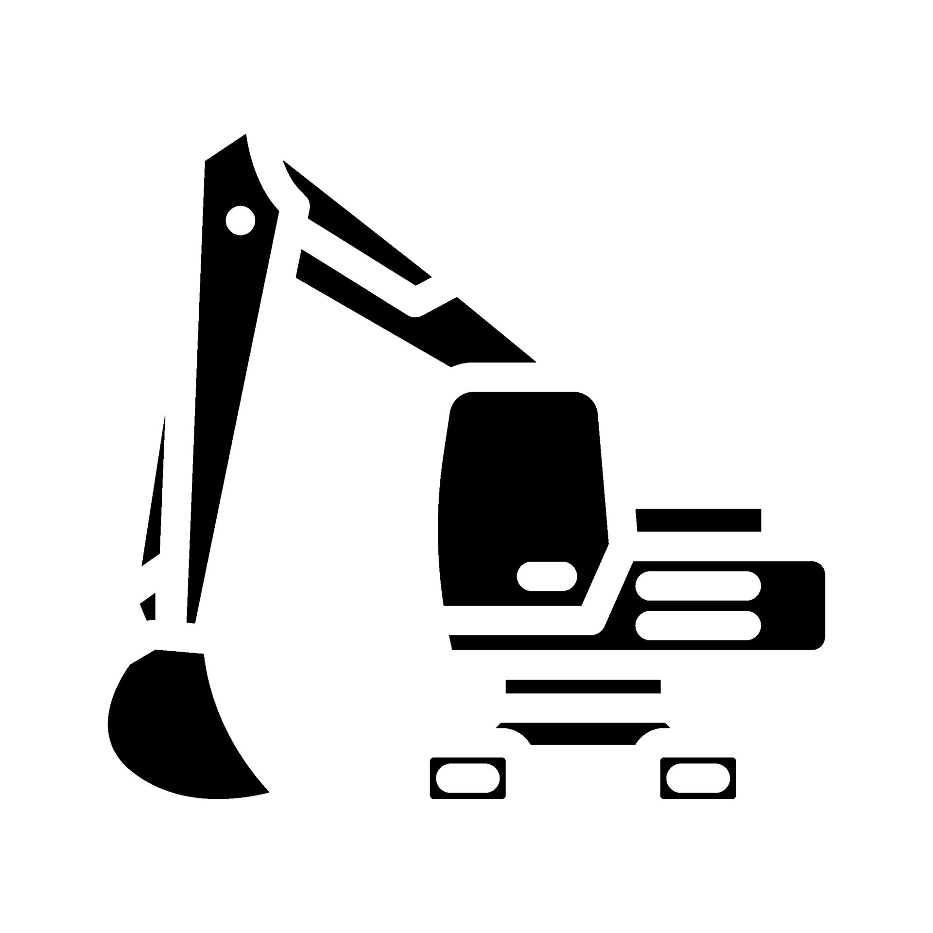 Concrete Pumper Civil Engineer Glyph Icon Vector Illustration 26114540