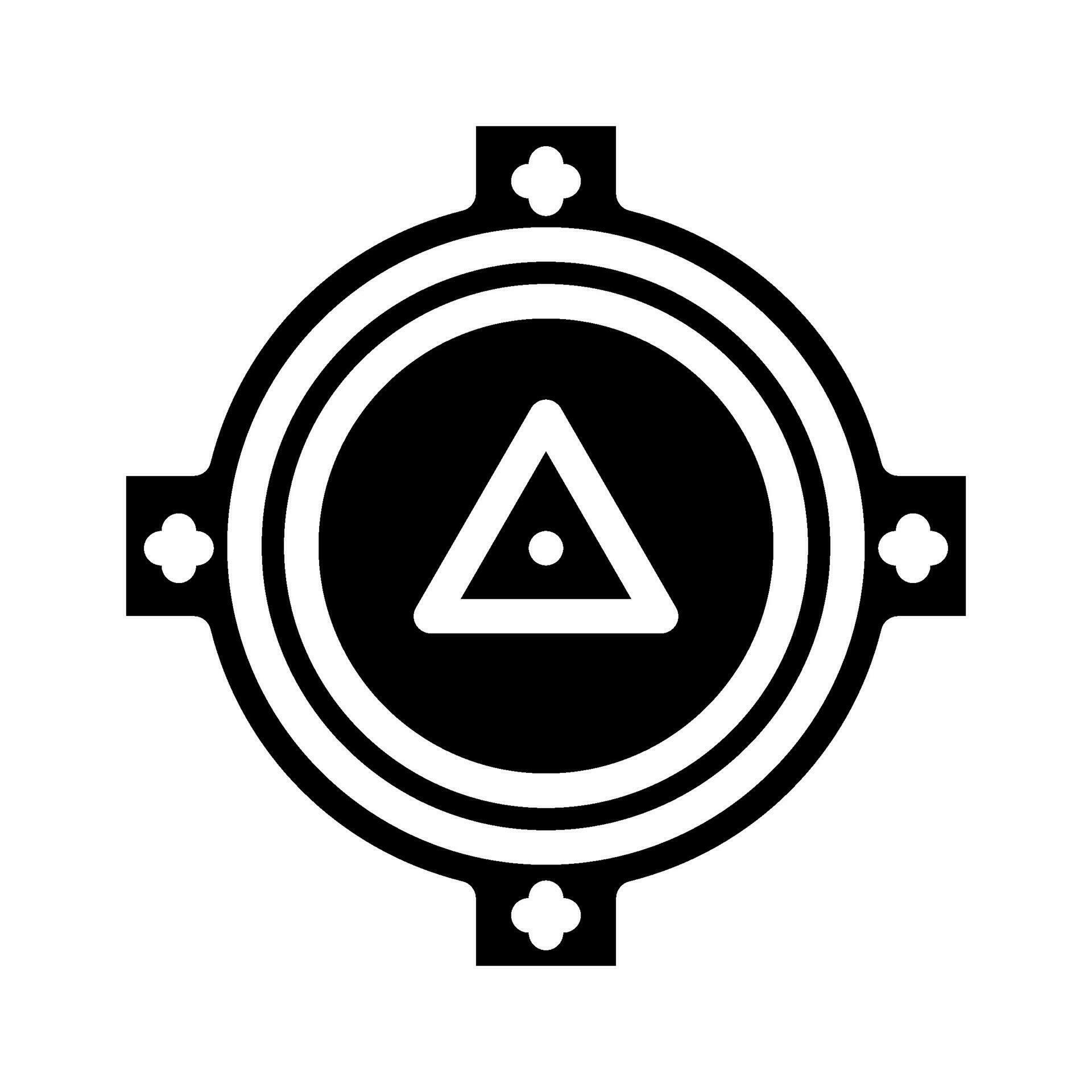 Survey Marker Civil Engineer Glyph Icon Vector Illustration 26114562