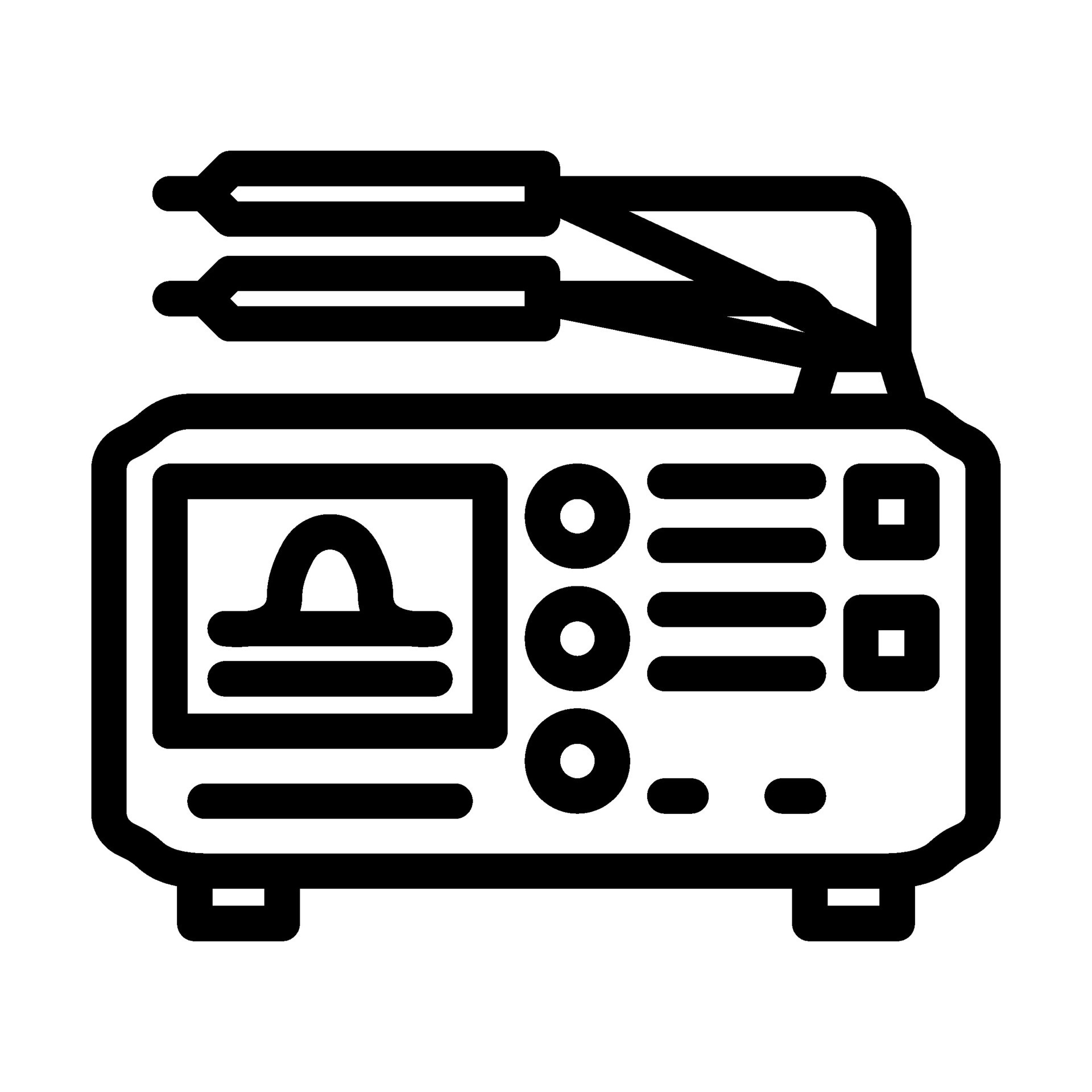 Test Equipment Tool Work Line Icon Vector Illustration 26114621 Vector