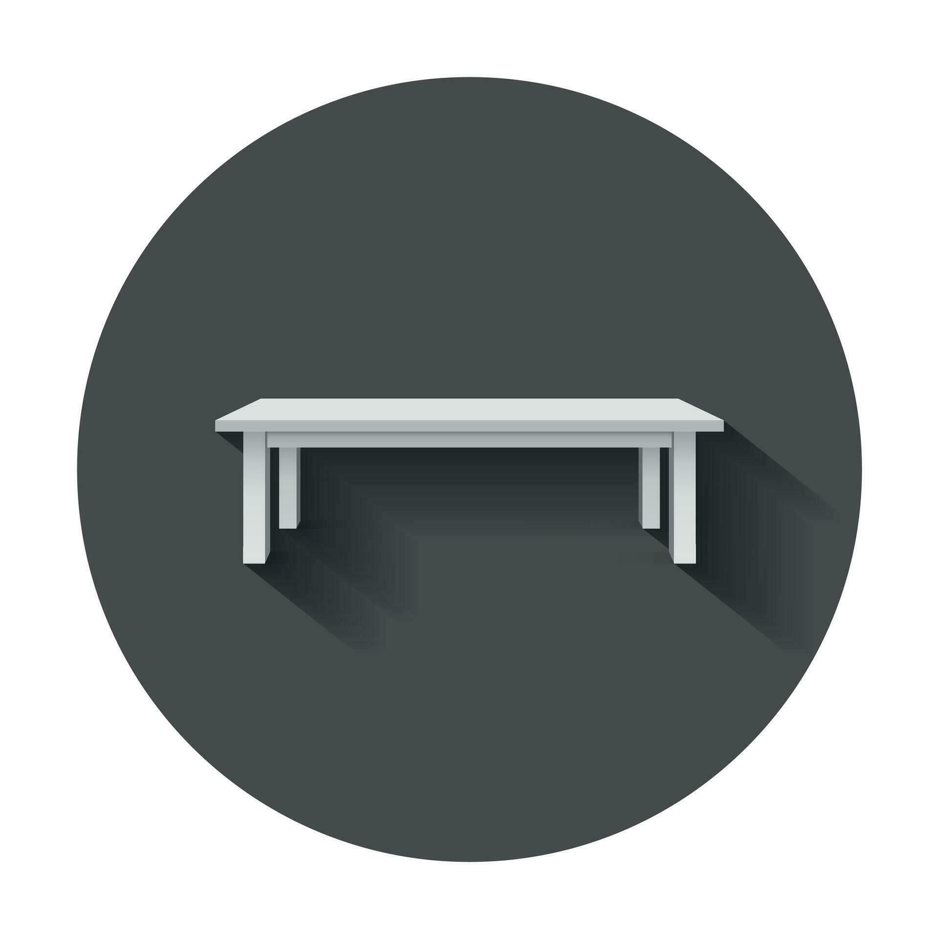 Vector Table For Object Presentation Empty White Top Table With Long Shadow 26115340 Vector