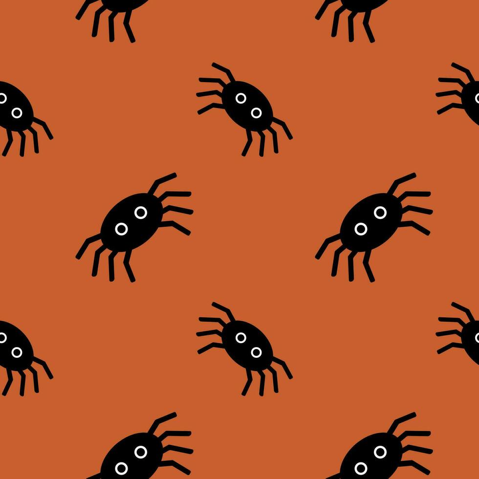 Halloween spiders, seamless pattern, vector. 26117800 Vector Art at ...