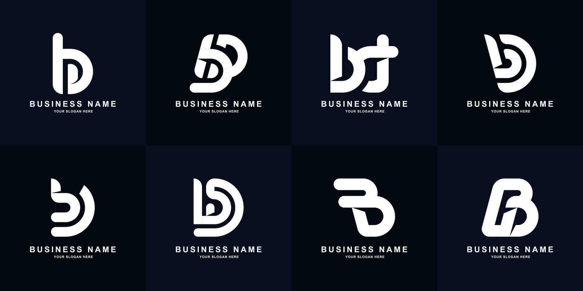 Collection Letter Bd Or Db Monogram Logo Design 26119637 Vector Art At