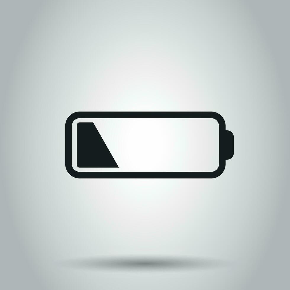 Battery Level Indicator Vector Illustration On Gray Background 26120718 Vector Art At Vecteezy