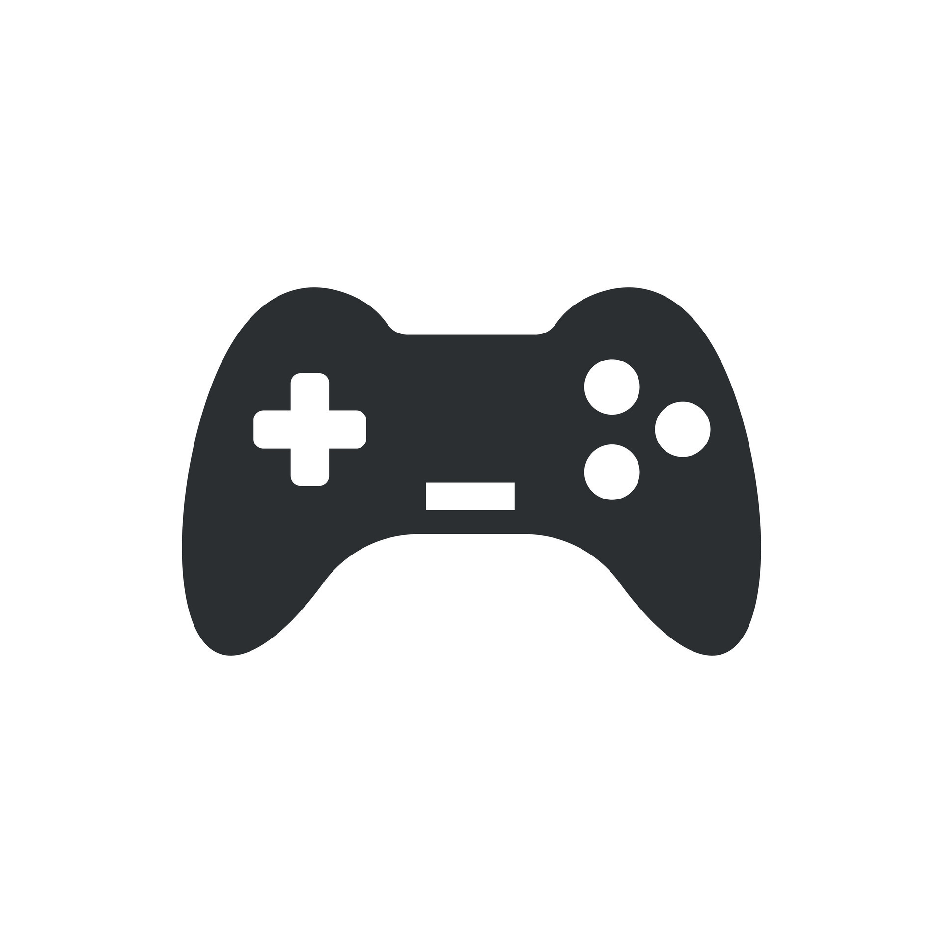 Joystick sign icon in flat style. Gamepad vector illustration on white ...
