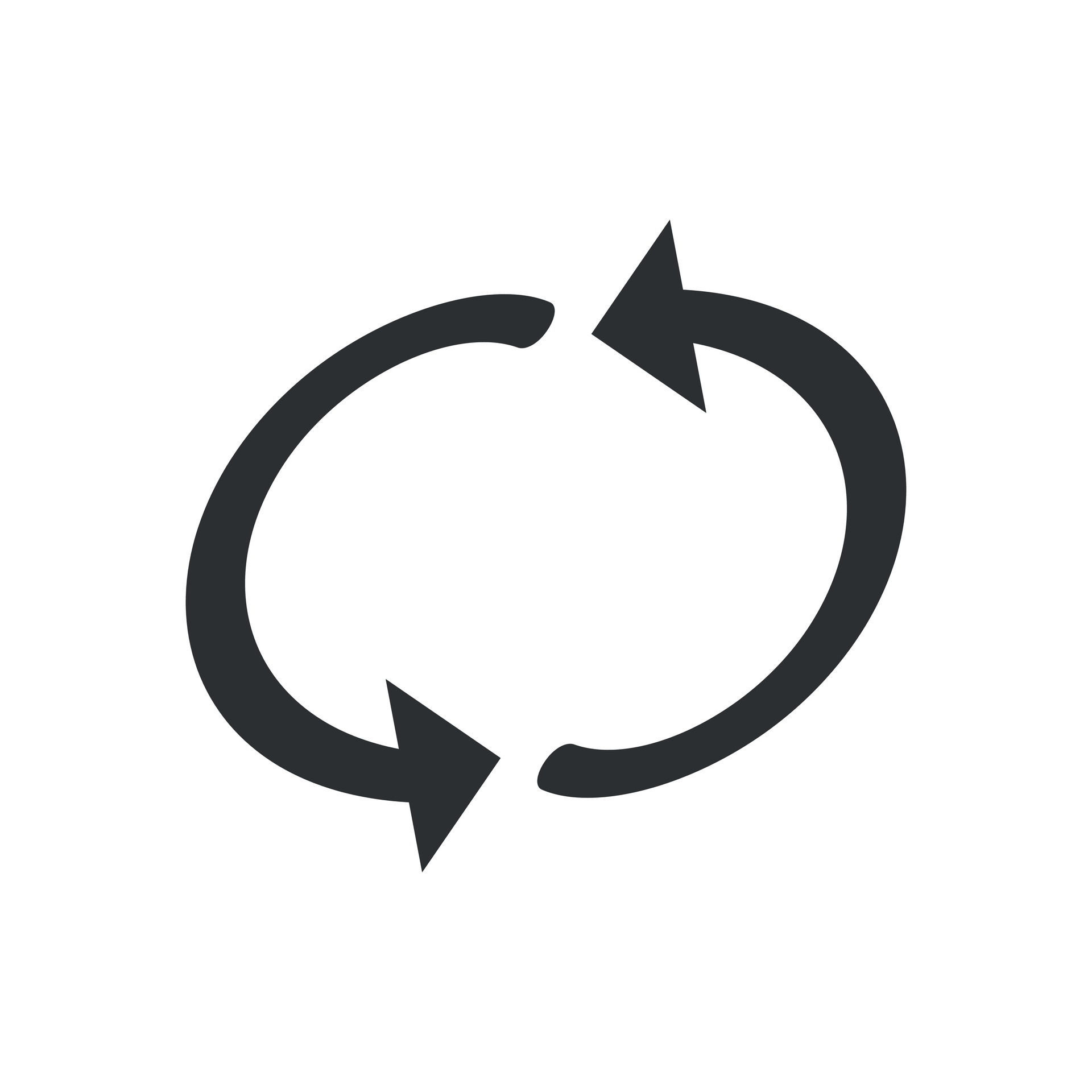 Arrow Rotation Icon In Flat Style Sync Action Vector Illustration On White Isolated Background