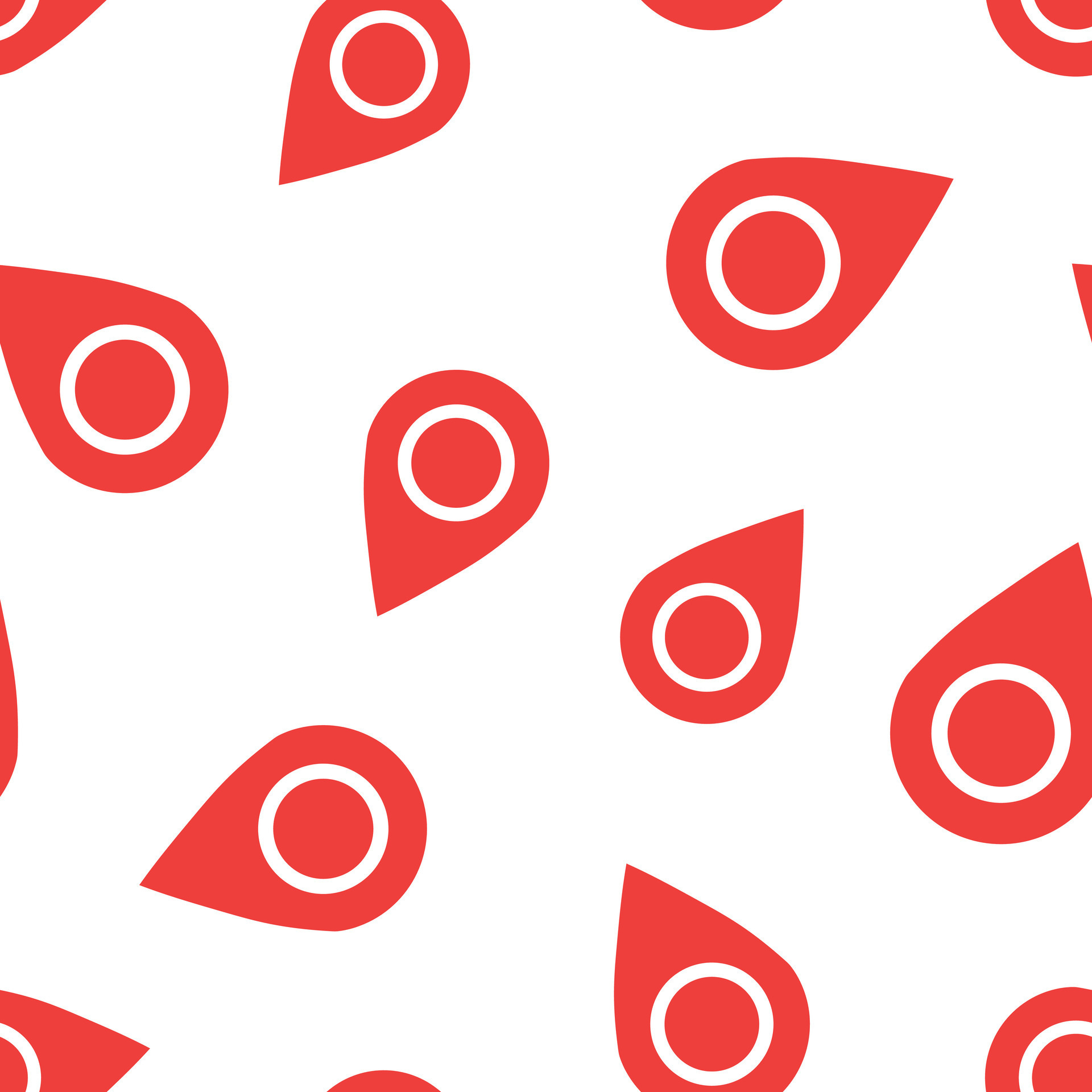 Pin Map Icon Seamless Pattern Background Gps Navigation Concept Vector