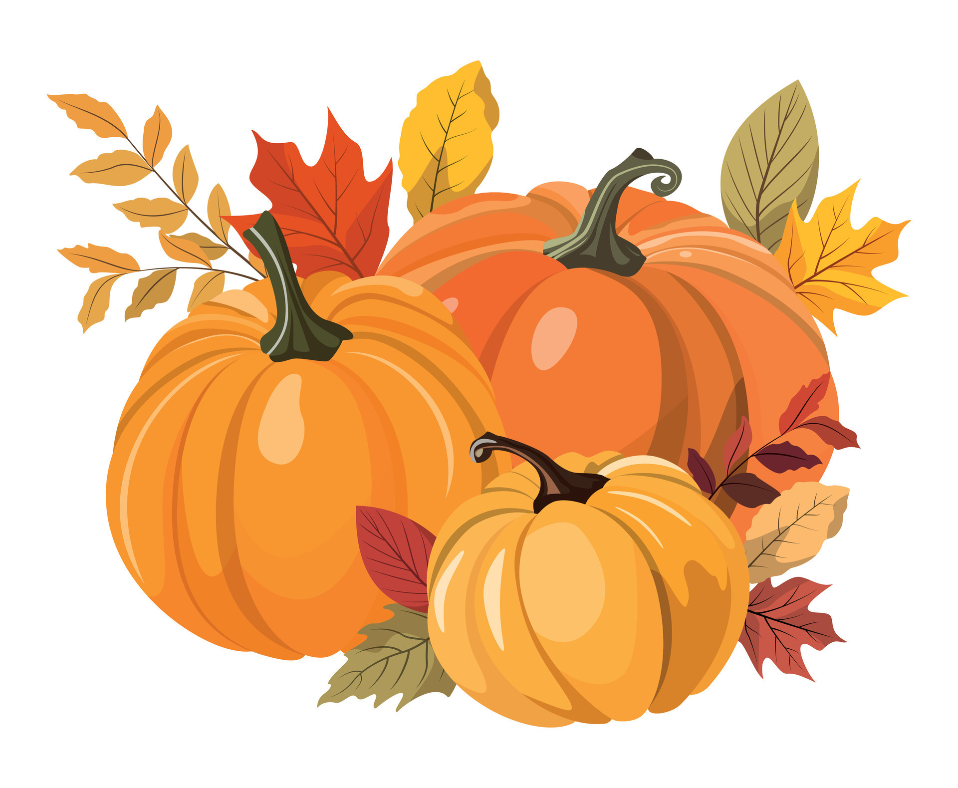 Pumpkin Leaf Clipart