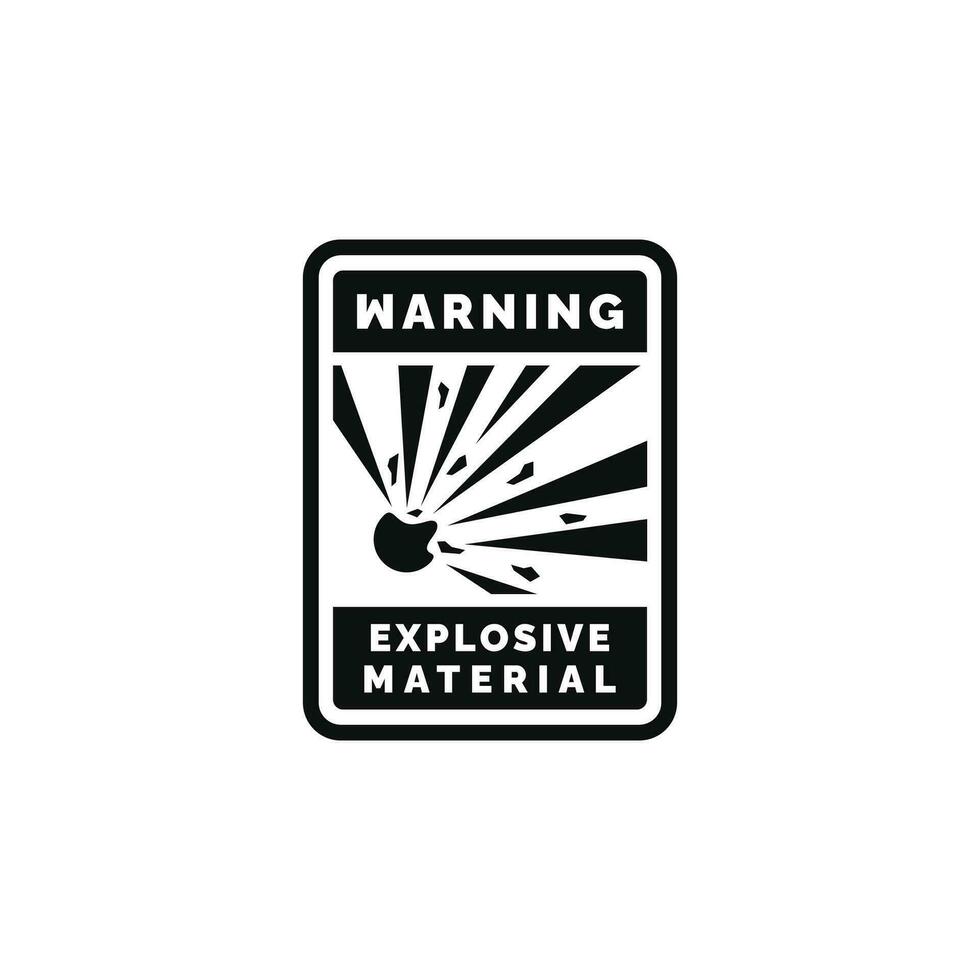 Explosive Sign In Black And White