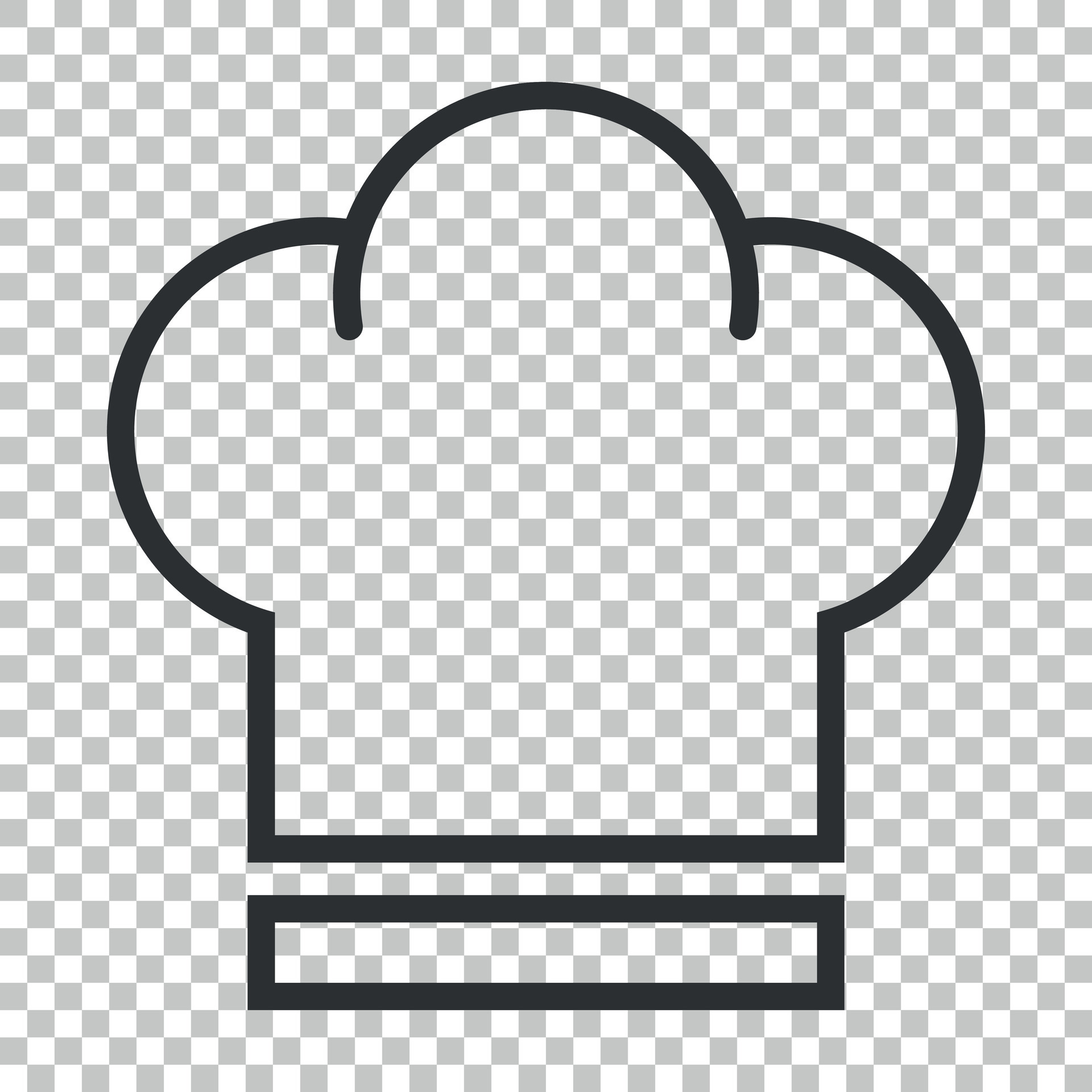 Chef hat icon in flat style. Cooker cap vector illustration on isolated ...