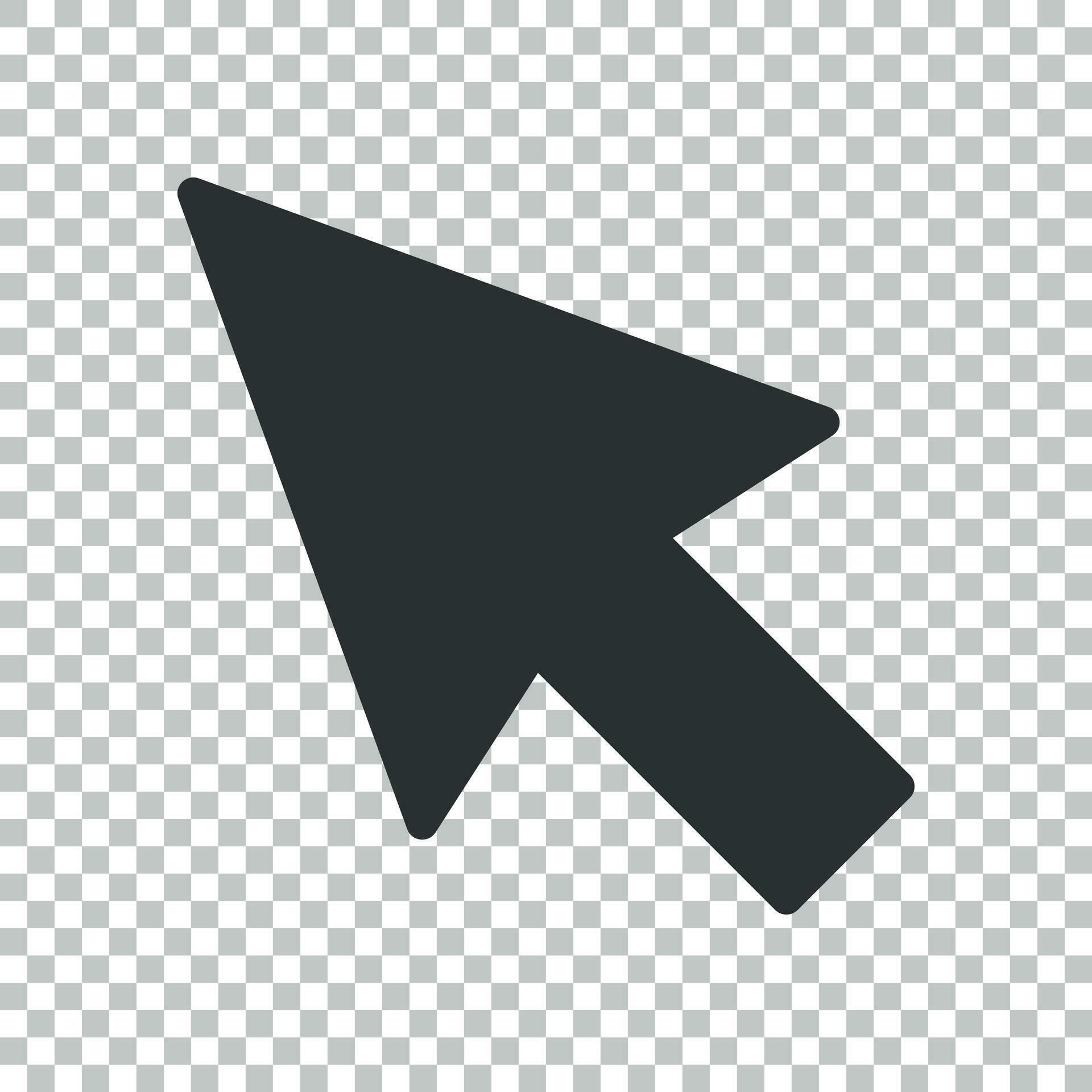 Computer Mouse Cursor Icon In Flat Style Arrow Cursor Vector