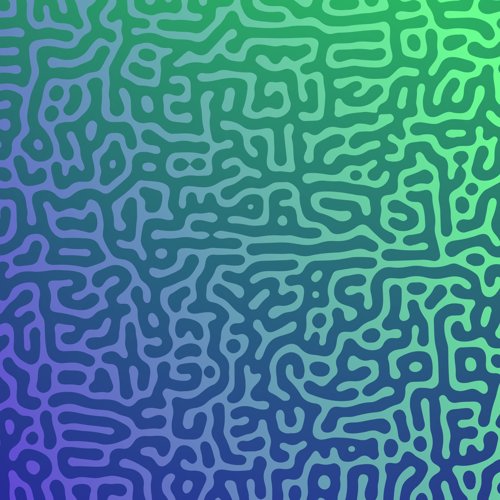 Green Turing Reaction Gradient Background Abstract Diffusion Pattern