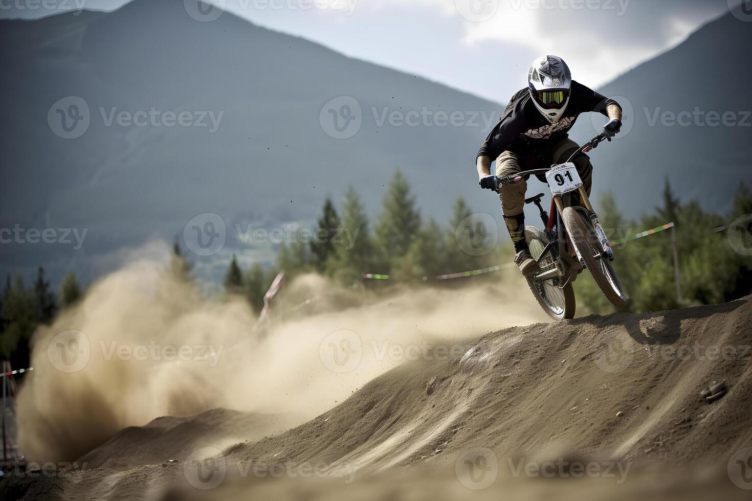 montain bike racing , 26133159 Stock Photo at Vecteezy