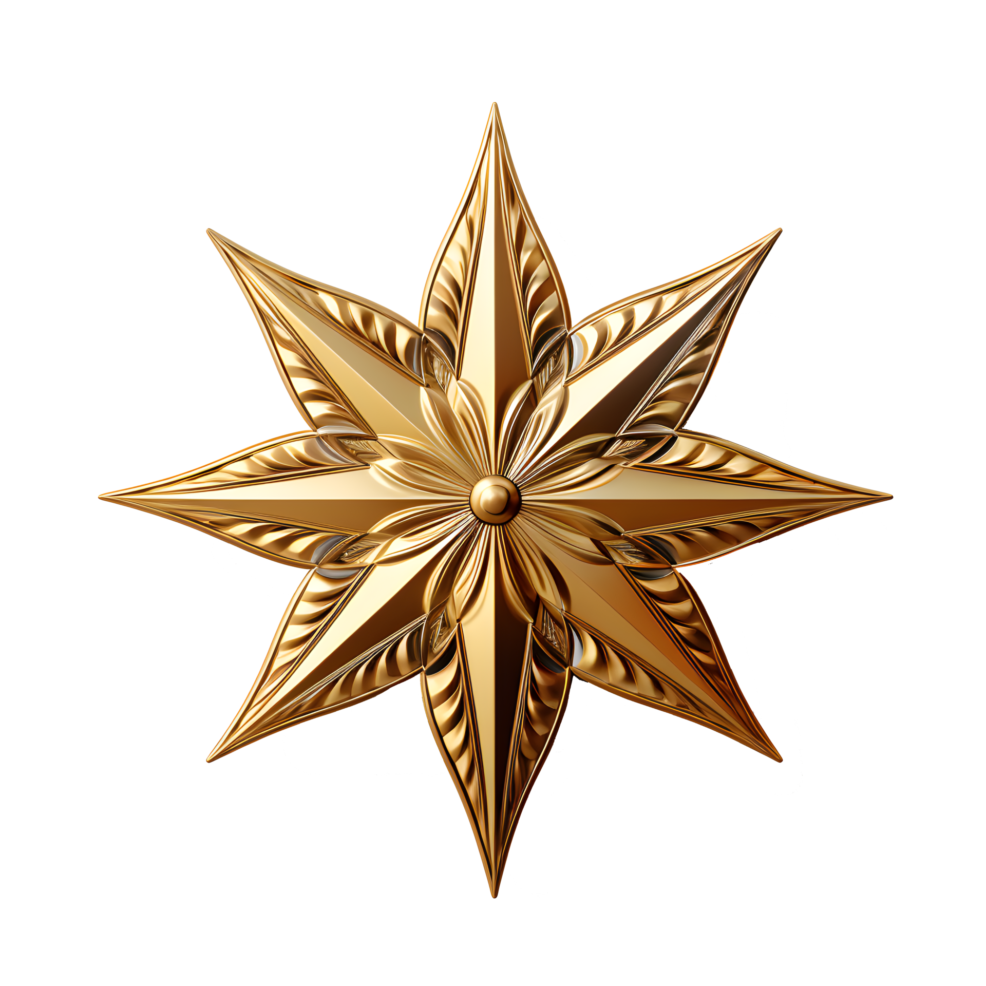 Gold Star With Transparent Background Christmas Gold Star Transparent PNG | PNG Mart