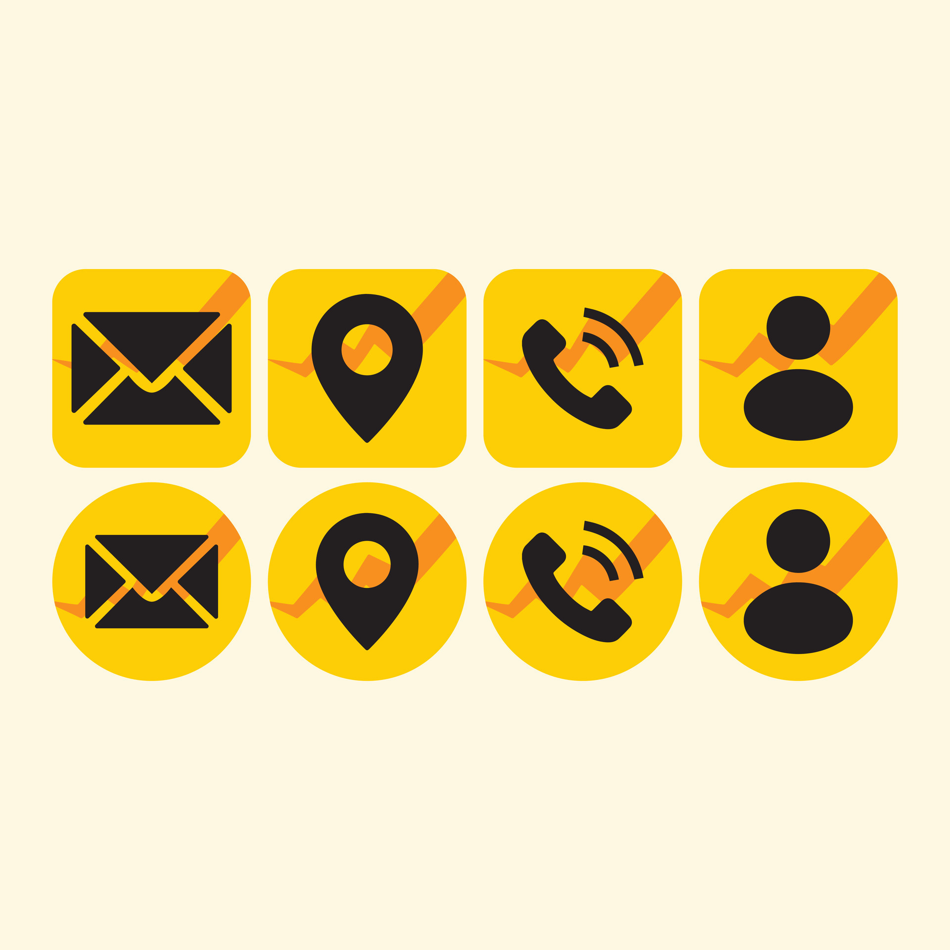 Yellow and Black Icon 26135821 Vector Art at Vecteezy