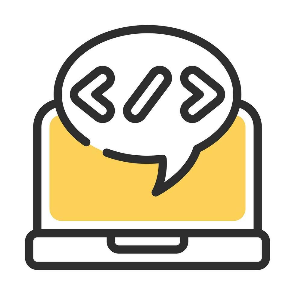 coding flat icon 26137385 Vector Art at Vecteezy