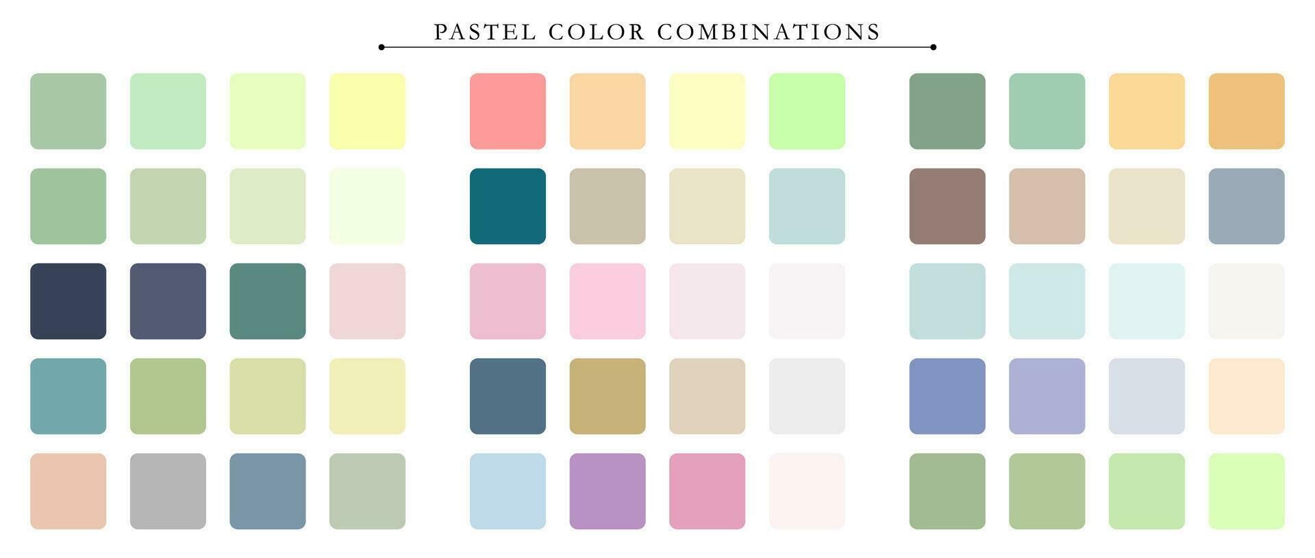 Pastel palette. Trend color pallete guide template. An example of a color palette. Forecast of ...