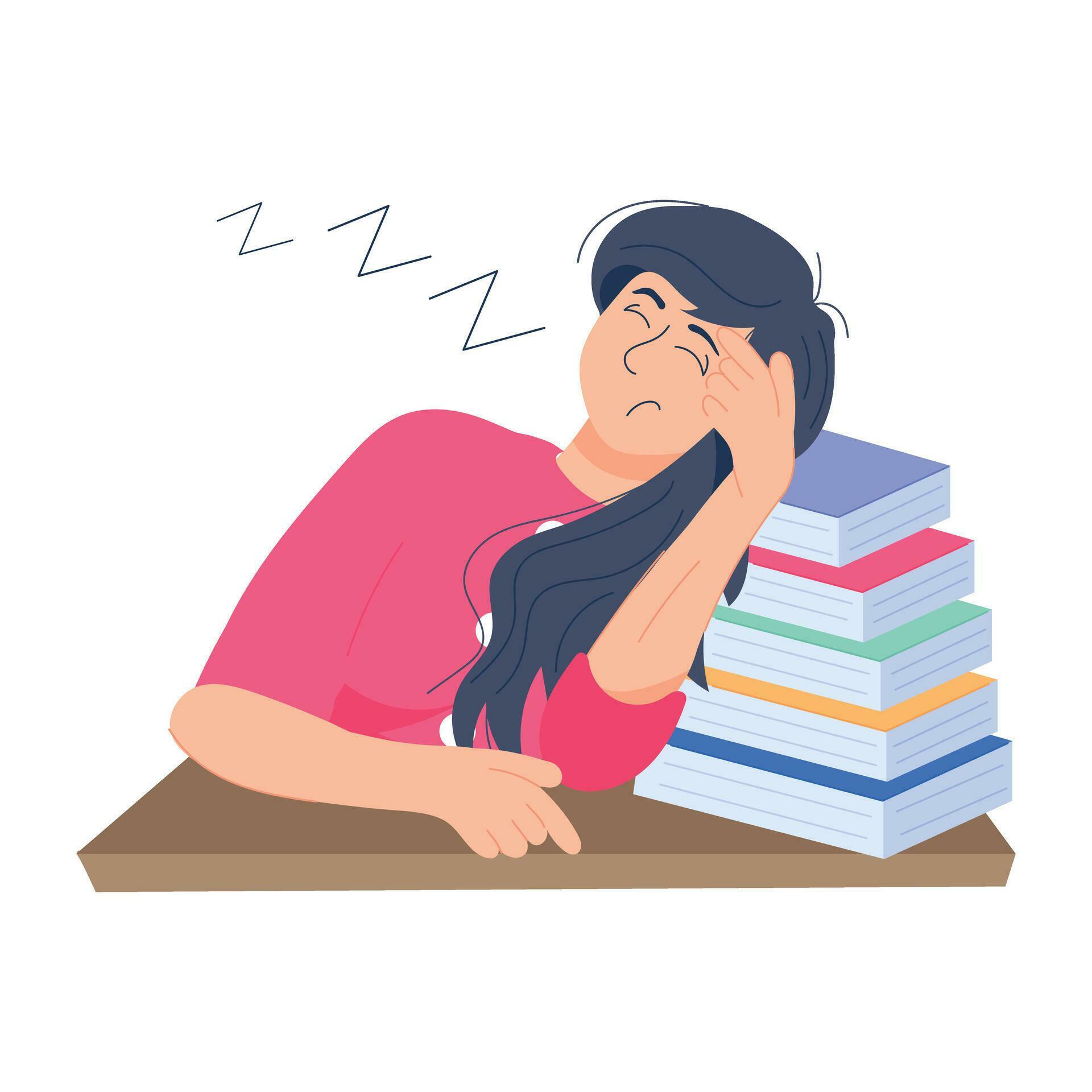 Trendy Lazy Student 26138390 Vector Art at Vecteezy