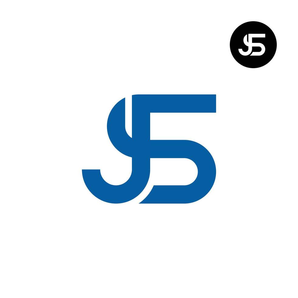 Letter Js Monogram Logo Design 26139868 Vector Art At Vecteezy