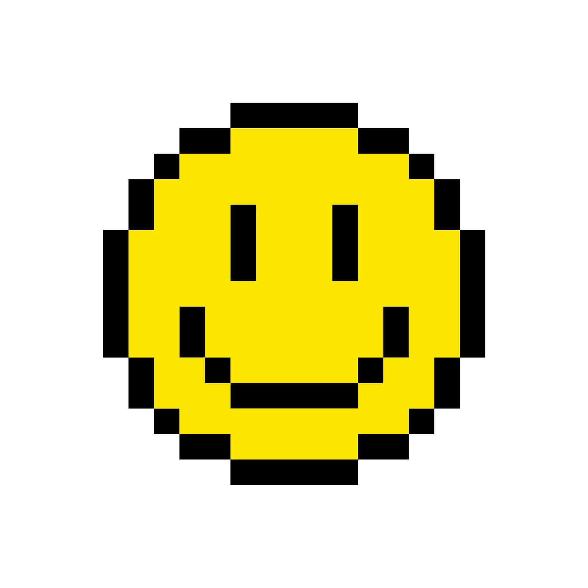 smile face smiley pixel art 26140889 Vector Art at Vecteezy