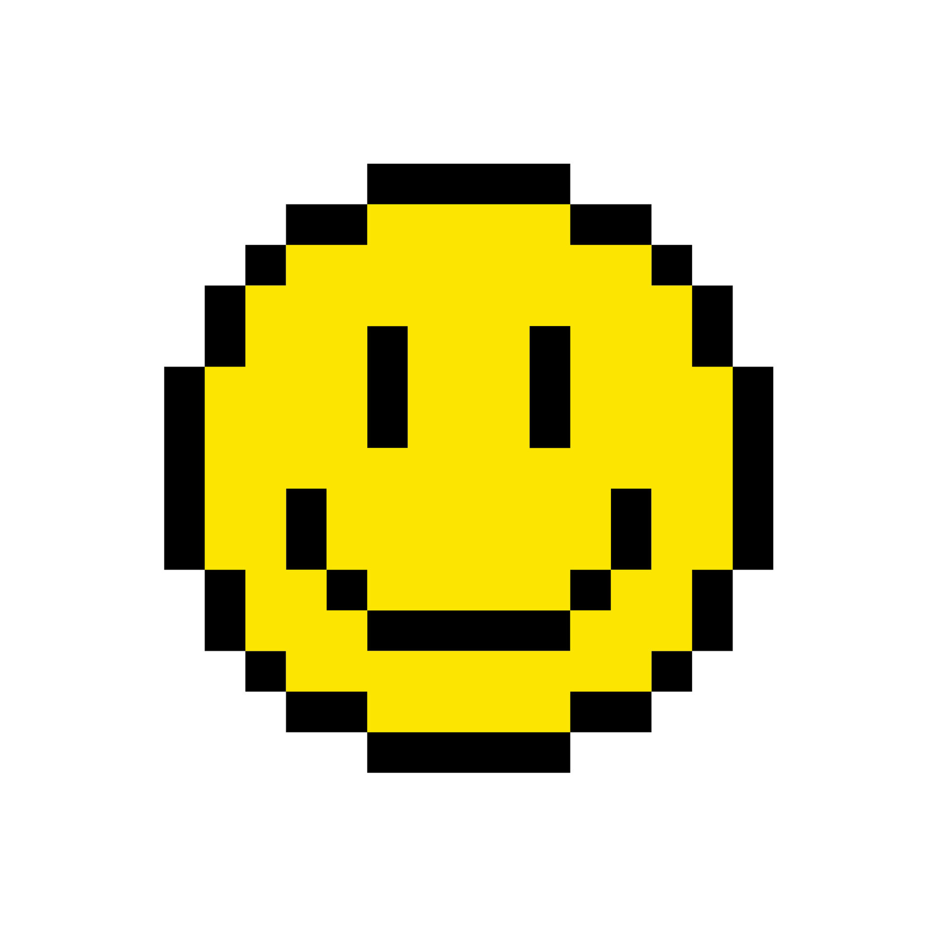 smile face smiley pixel art 26140889 Vector Art at Vecteezy