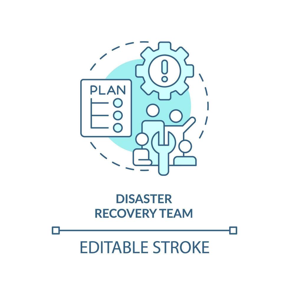 Disaster recovery team blue concept icon. Effective disaster recovery ... Disaster recovery team blue concept icon. Effective disaster recovery ...