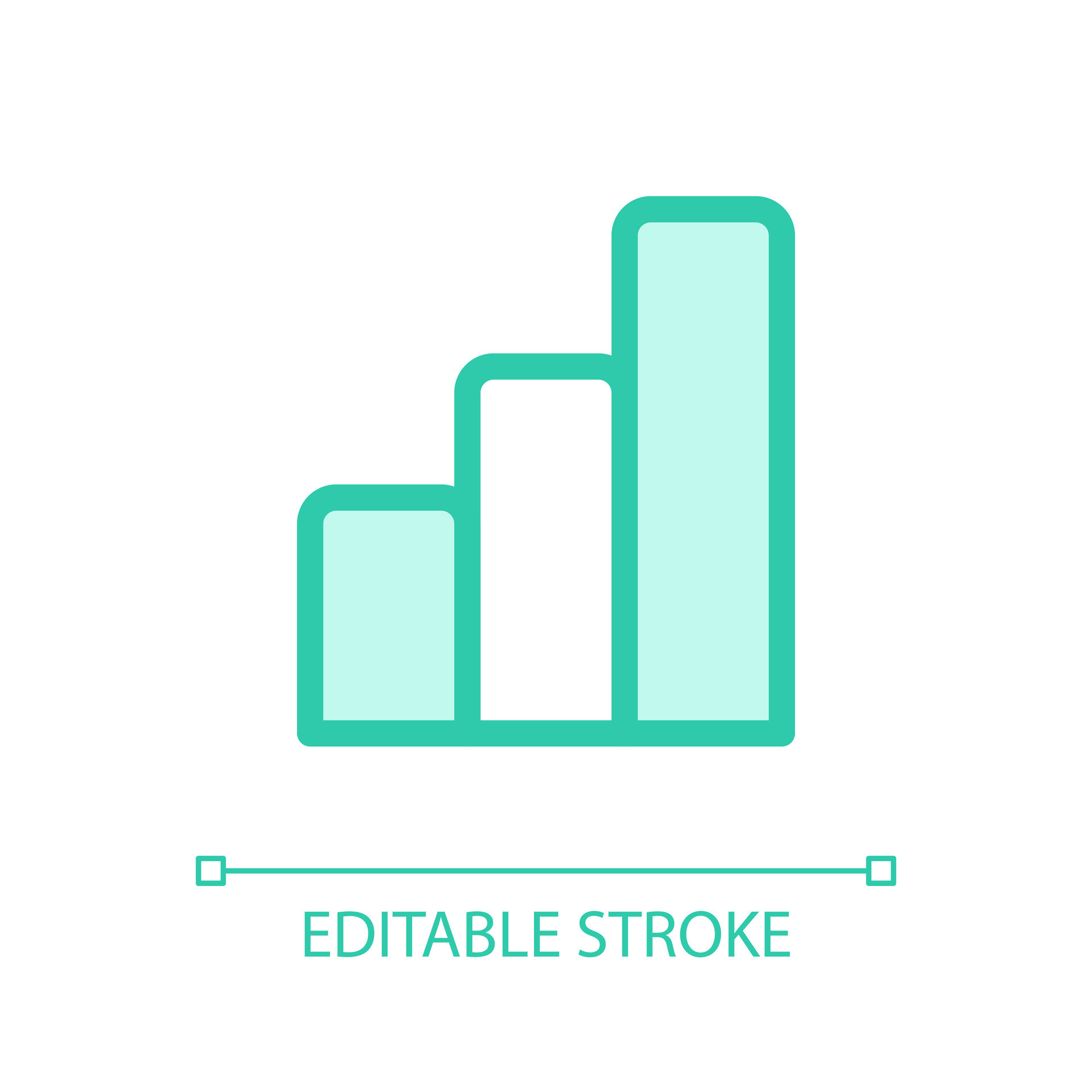 Bar chart pixel perfect glassmorphism ui icon. Data visualization ... Bar chart pixel perfect glassmorphism ui icon. Data visualization ...