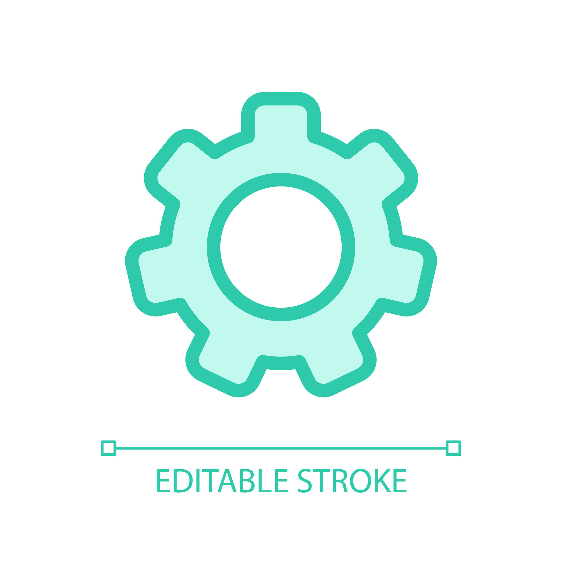Settings gear pixel perfect glassmorphism ui icon. Device configuration ... Settings gear pixel perfect glassmorphism ui icon. Device configuration ...