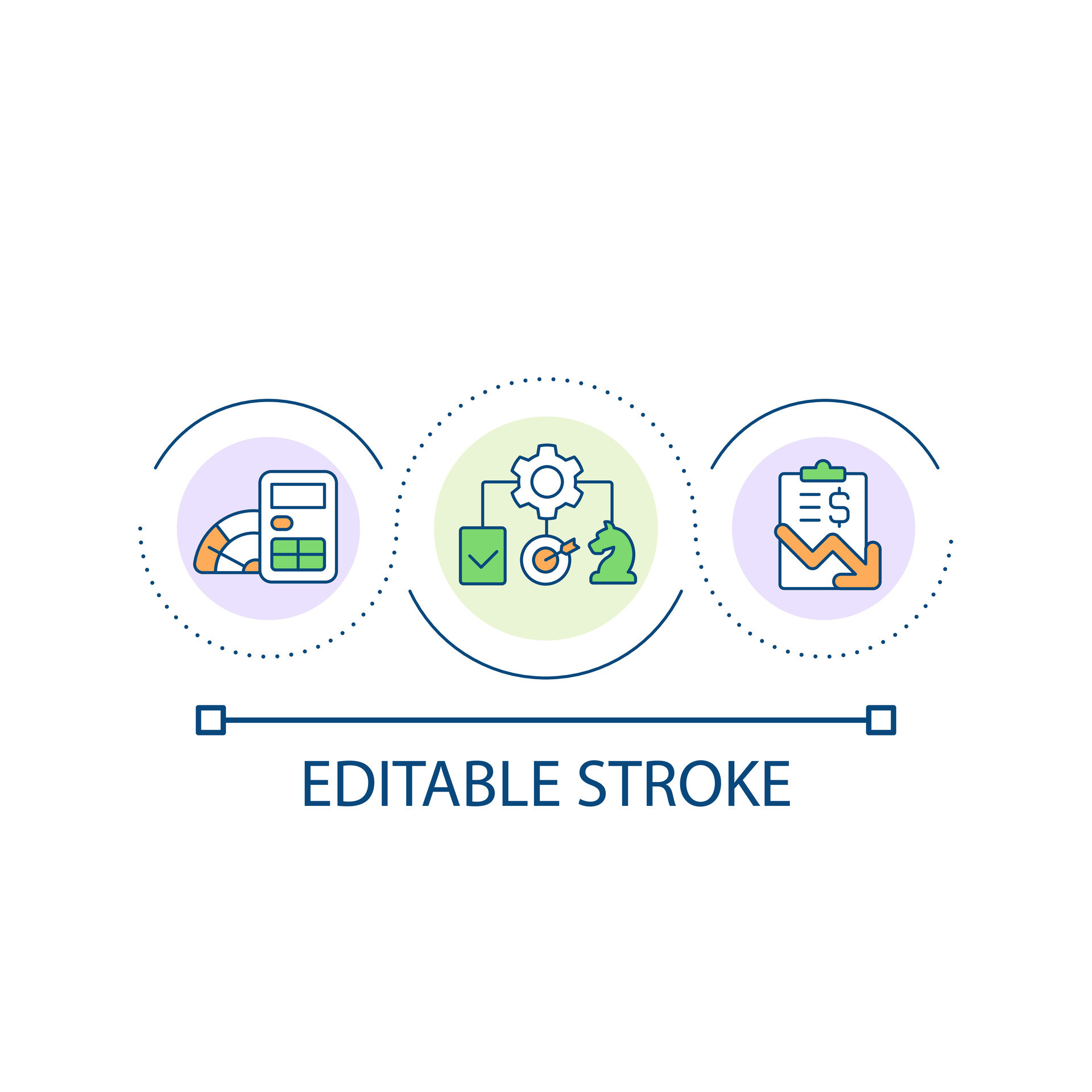 Business Strategy Issue Loop Concept Icon Unproductive Management System Decrease Revenue