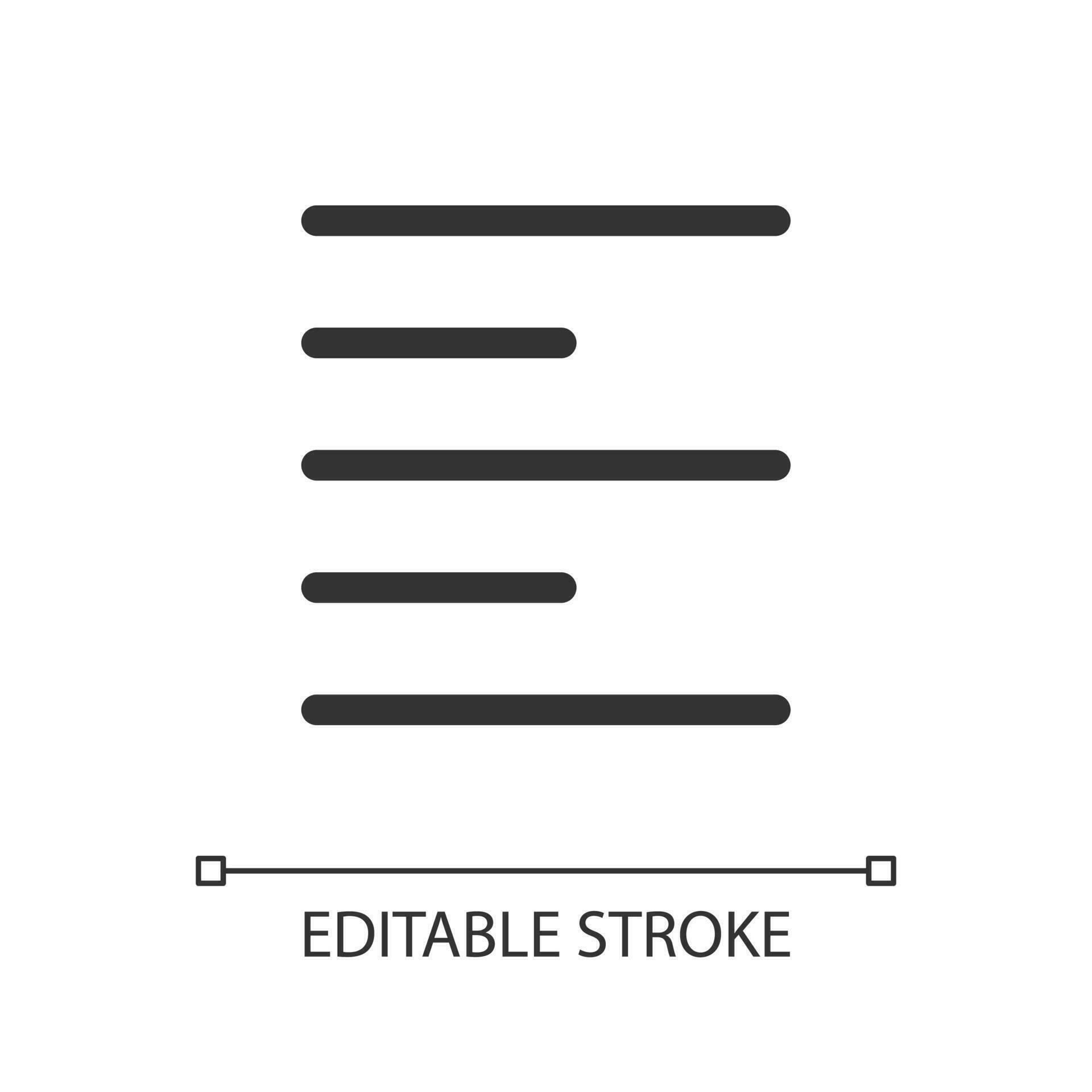 Text Pixel Perfect Linear Ui Icon Full Document Translation Information And Data Gui Ux