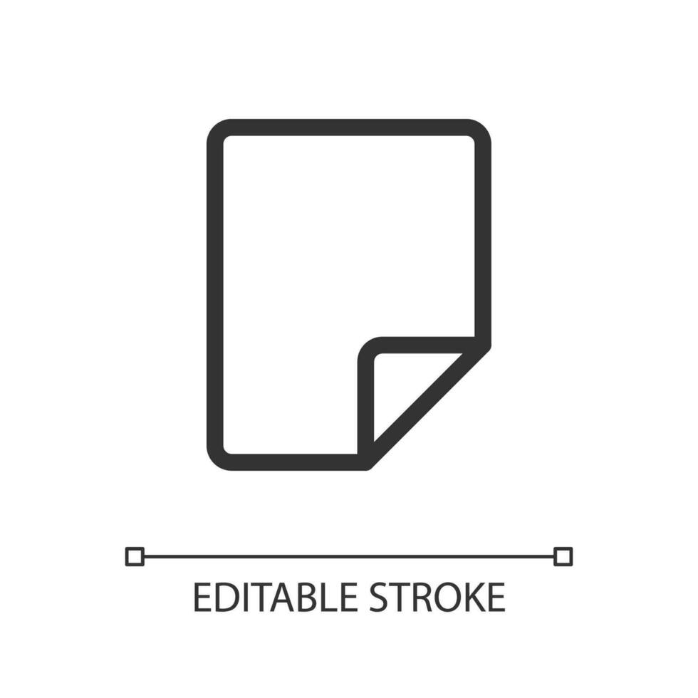 Document pixel perfect linear ui icon. Upload file to translate. Machine translation. GUI, UX ...