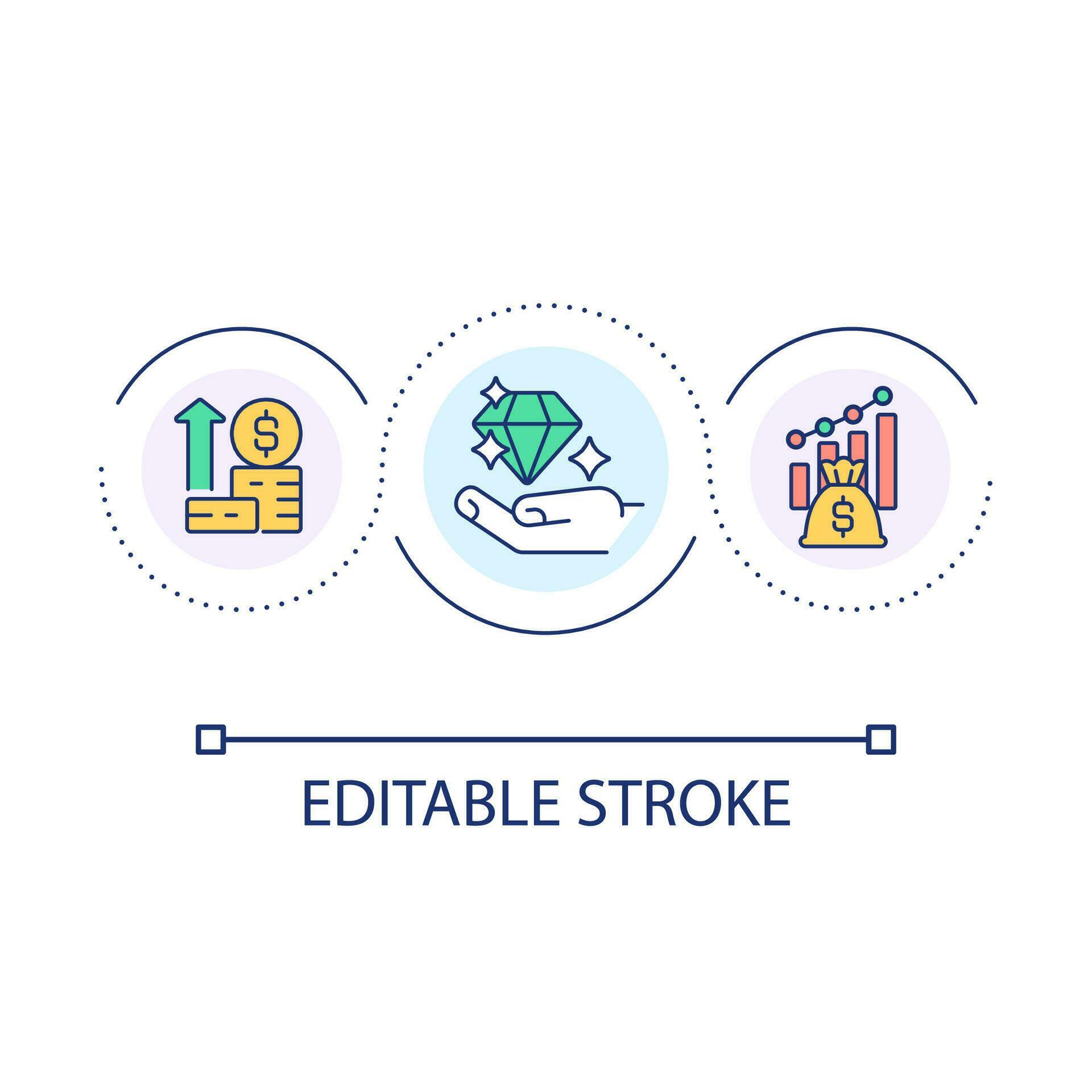 Wealth Management Loop Concept Icon Financial Service Abstract Idea