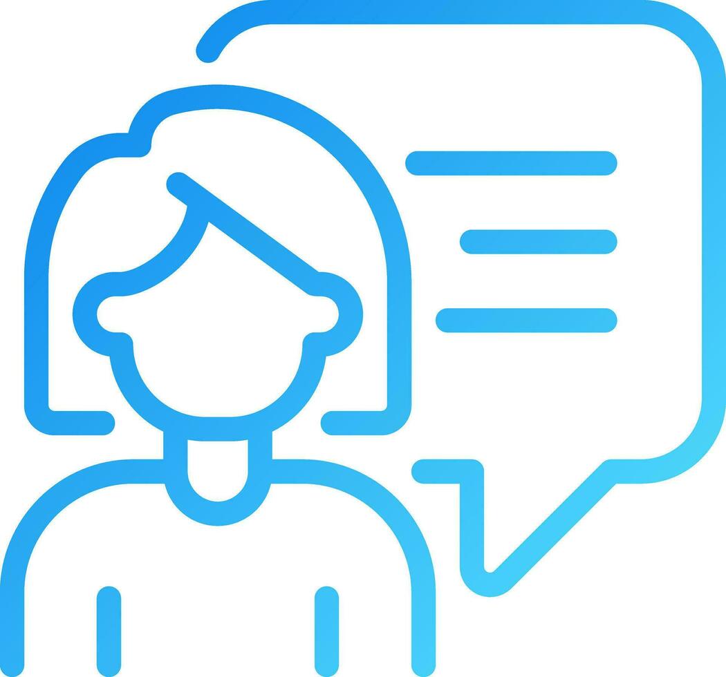 hablando mujer con habla burbuja píxel Perfecto degradado lineal vector ... hablando mujer con habla burbuja píxel Perfecto degradado lineal vector ...