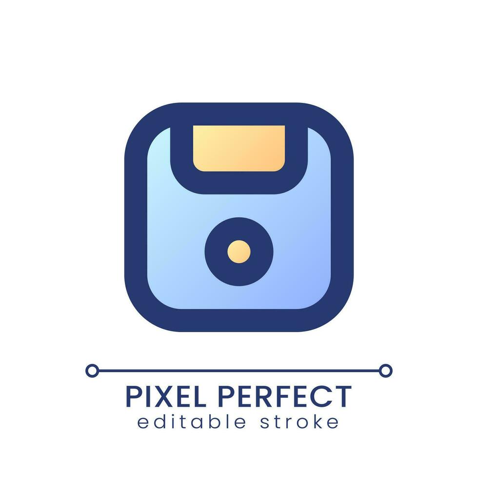 Save Pixel Perfect Gradient Fill Ui Icon Progress Store Keep Work