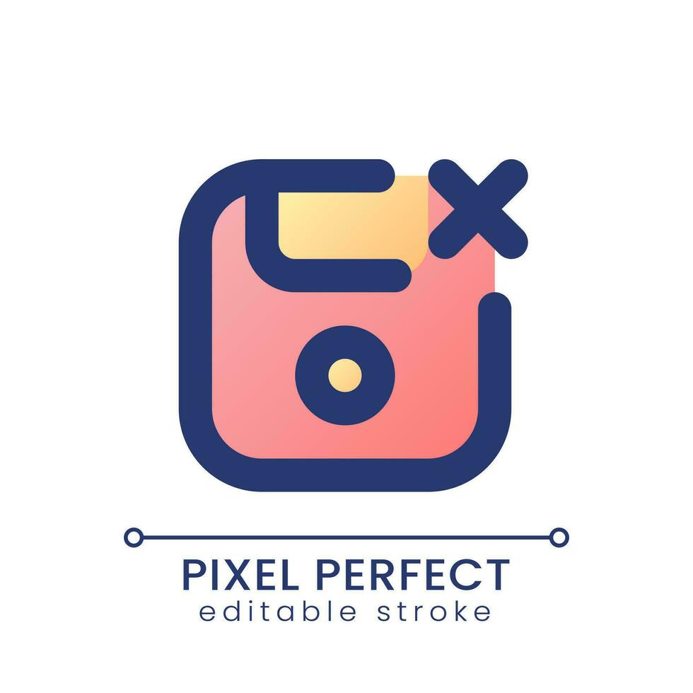Cancel Saving Pixel Perfect Gradient Fill Ui Icon Information Record