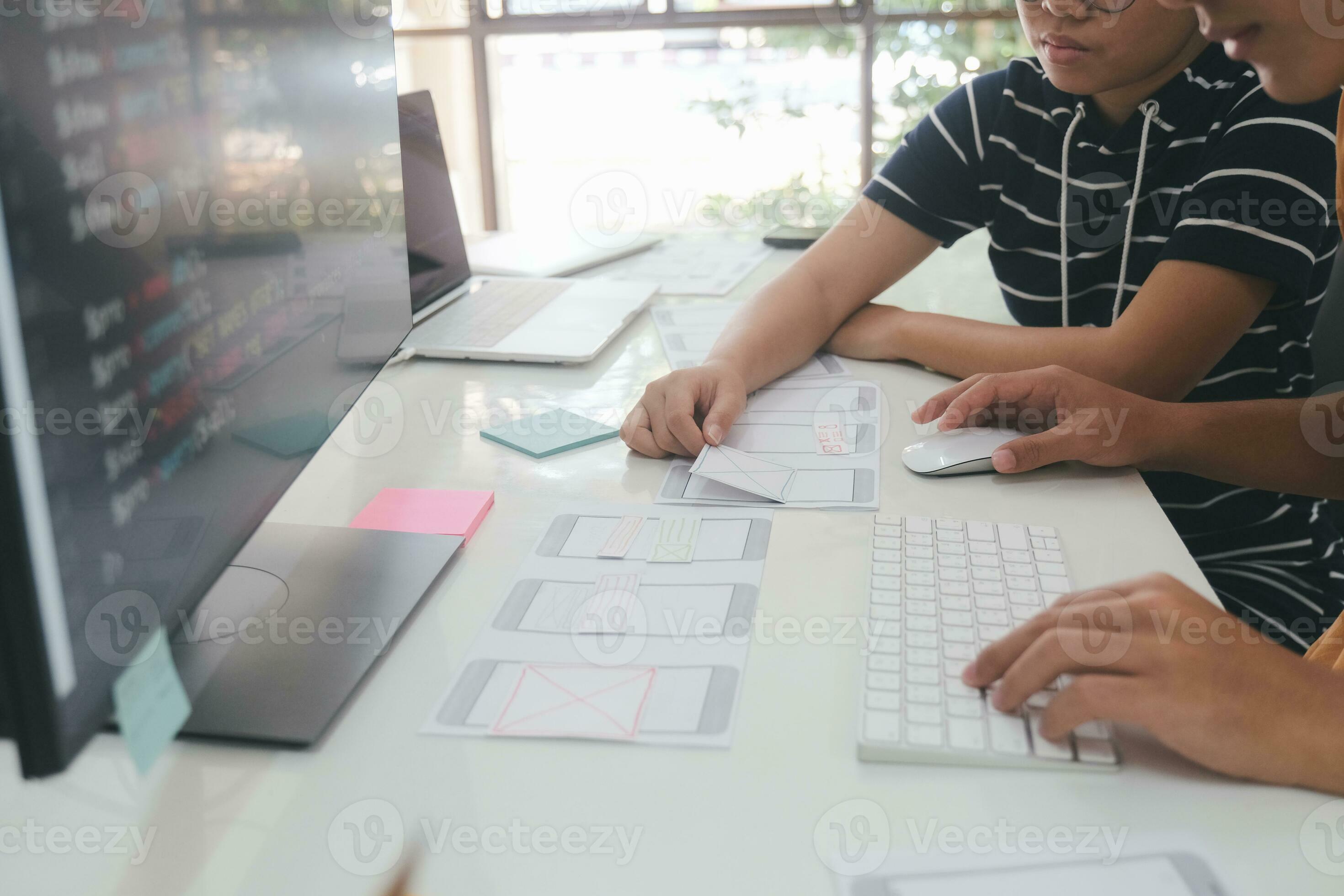 UX UI and Programming development technology. 26144836 Stock Photo at Vecteezy