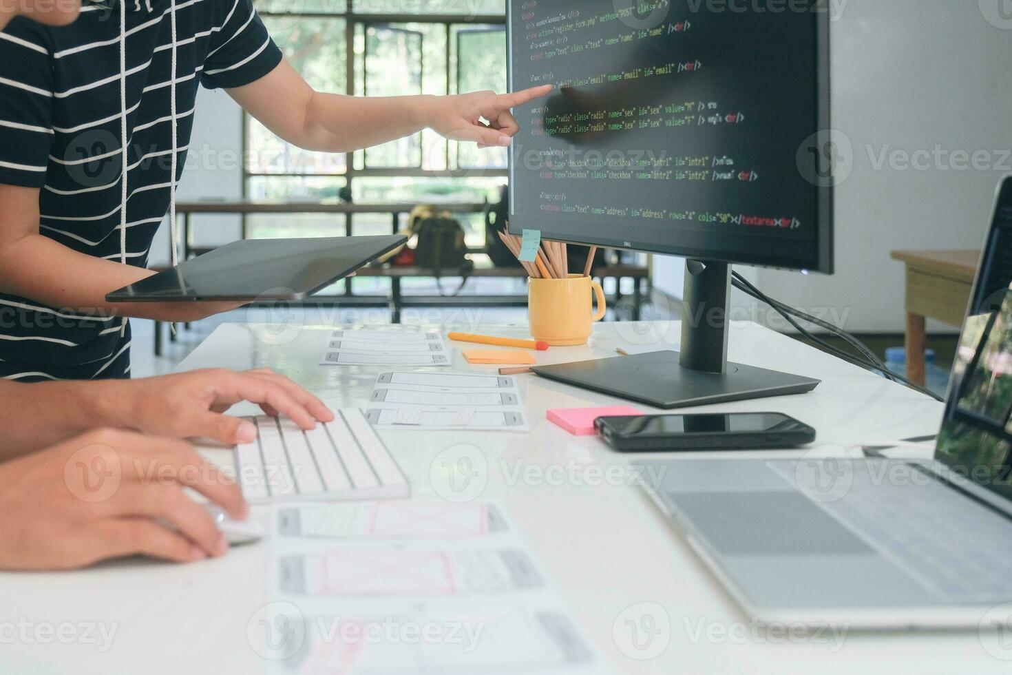 Mobile and website design and programing development technology. 26146383 Stock Photo at Vecteezy