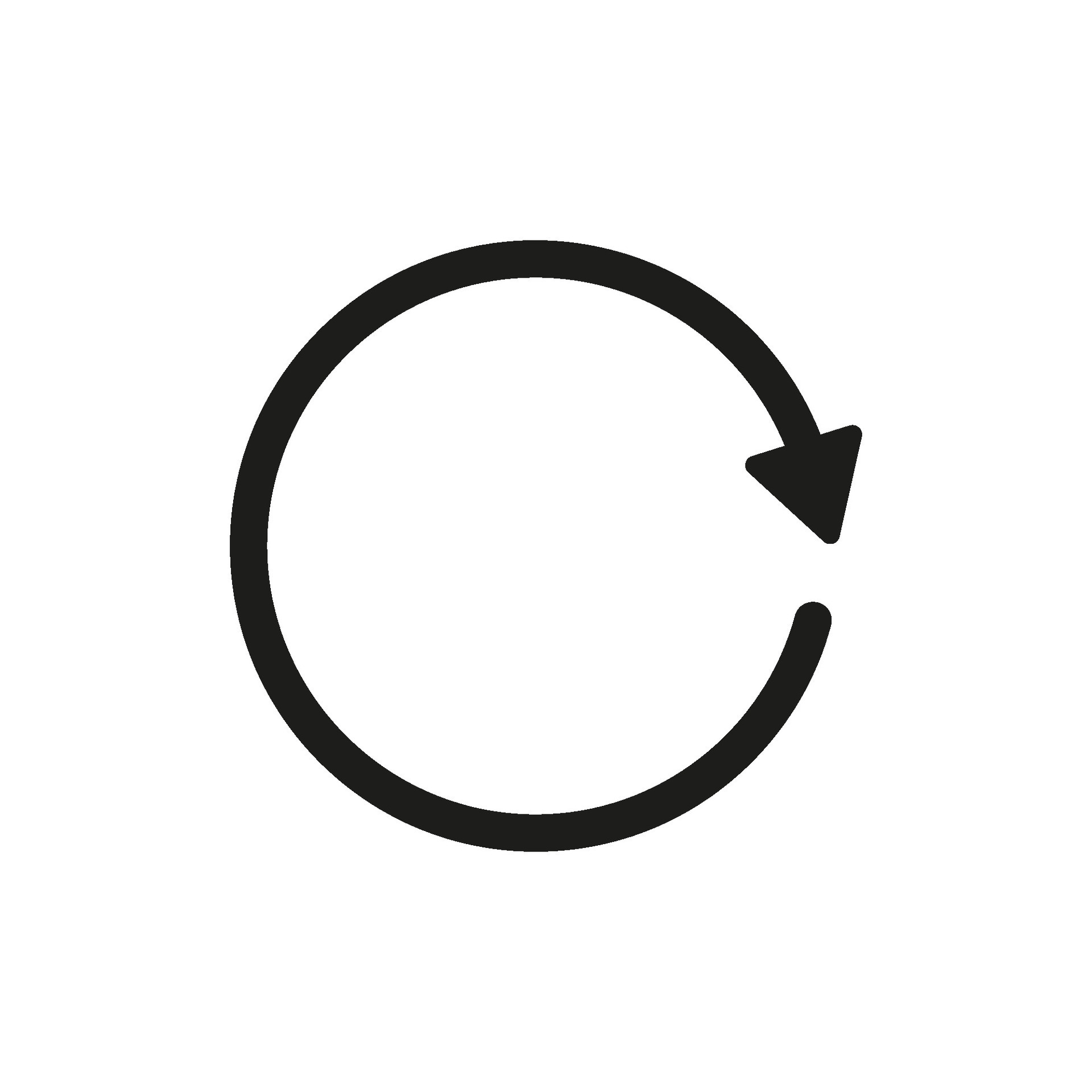 Circle Arrow Vector Icon Recycling Icon Circular Vector Arrow