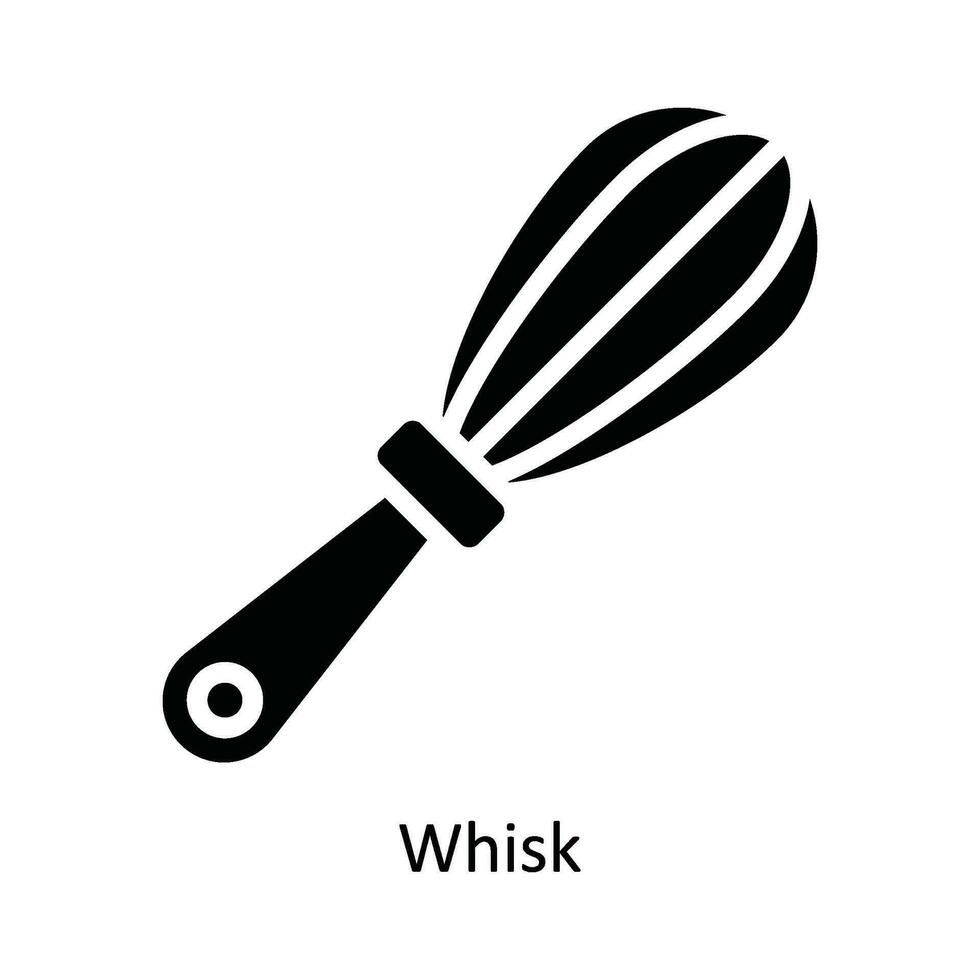 Whisk Vector solid Icon Design illustration. Kitchen and home Symbol on ... Whisk Vector solid Icon Design illustration. Kitchen and home Symbol on ...